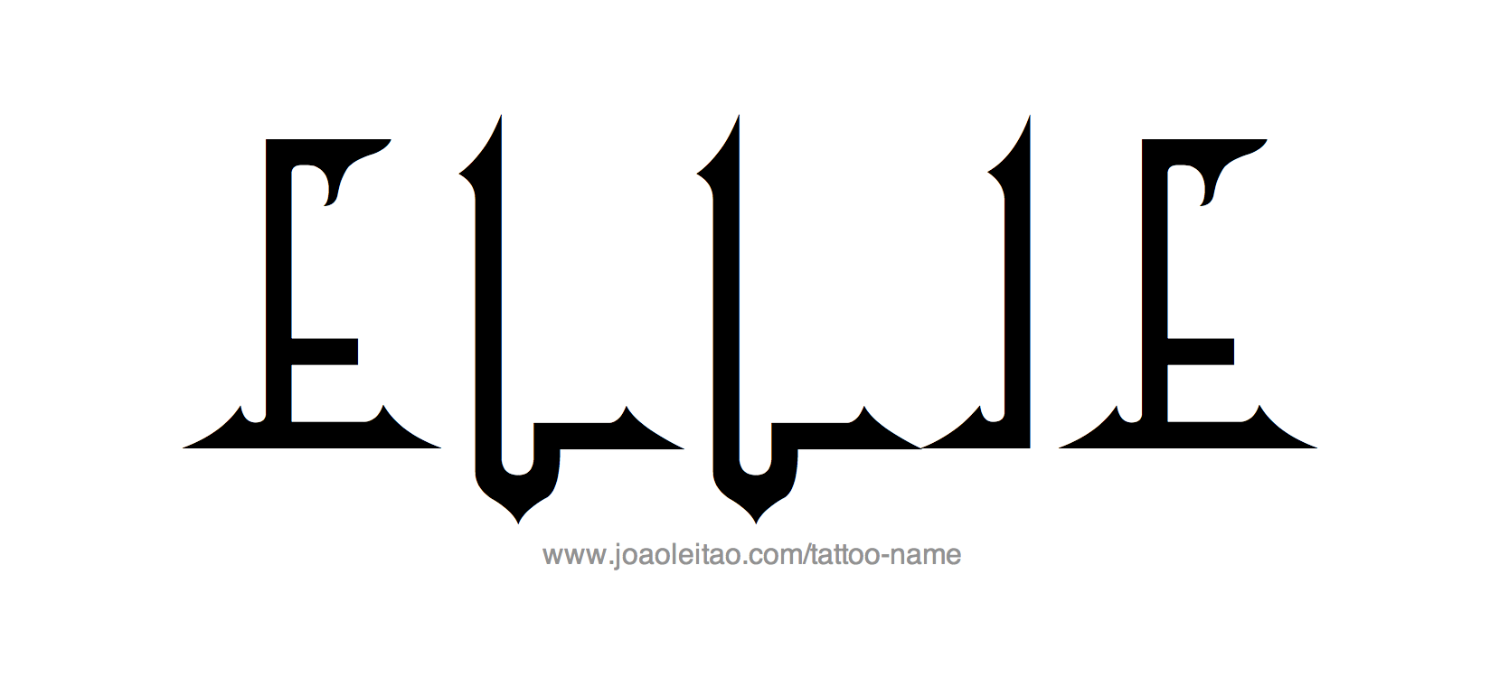 Ellie Name Tattoo Designs