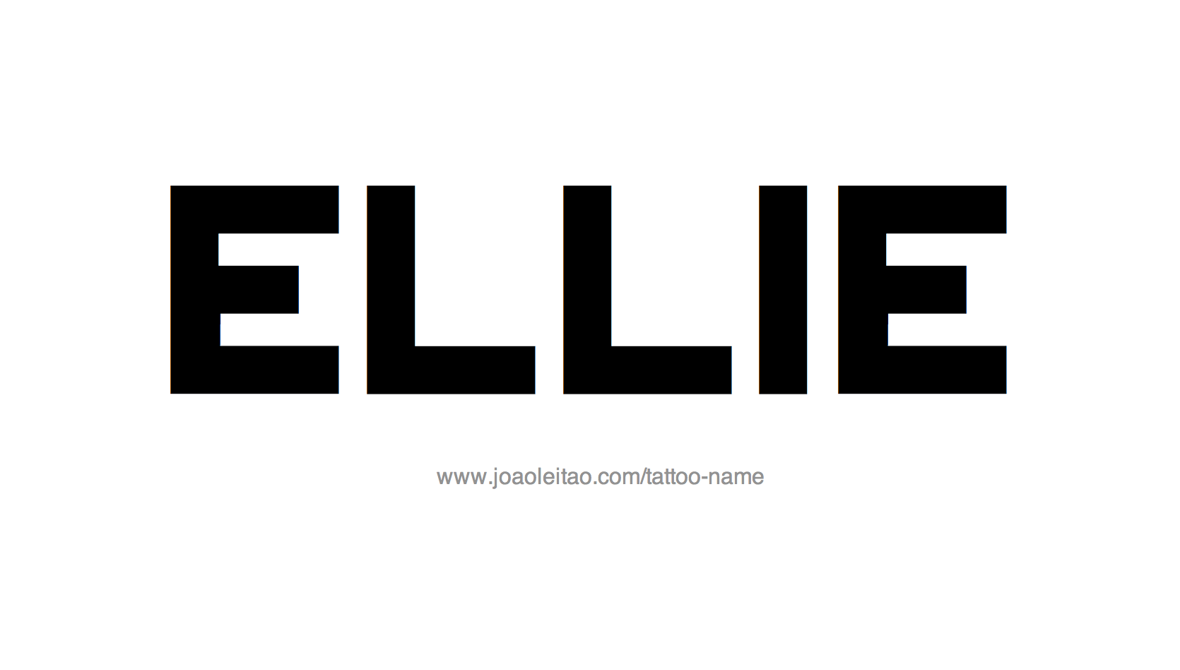 Ellie Name Tattoo Designs