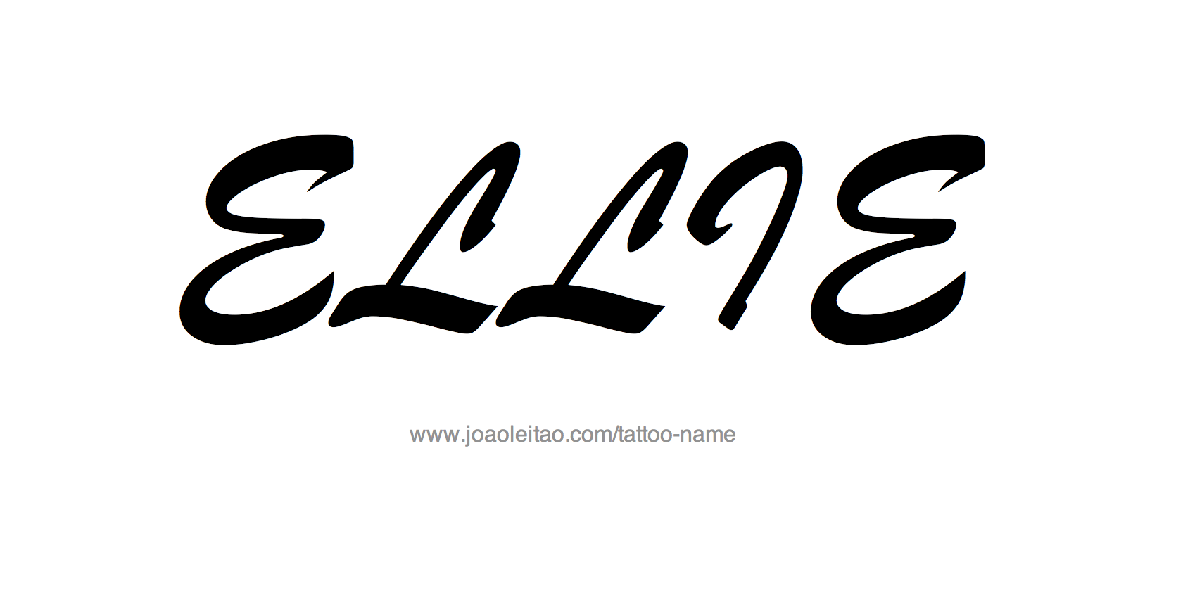 Ellie Name Tattoo Designs