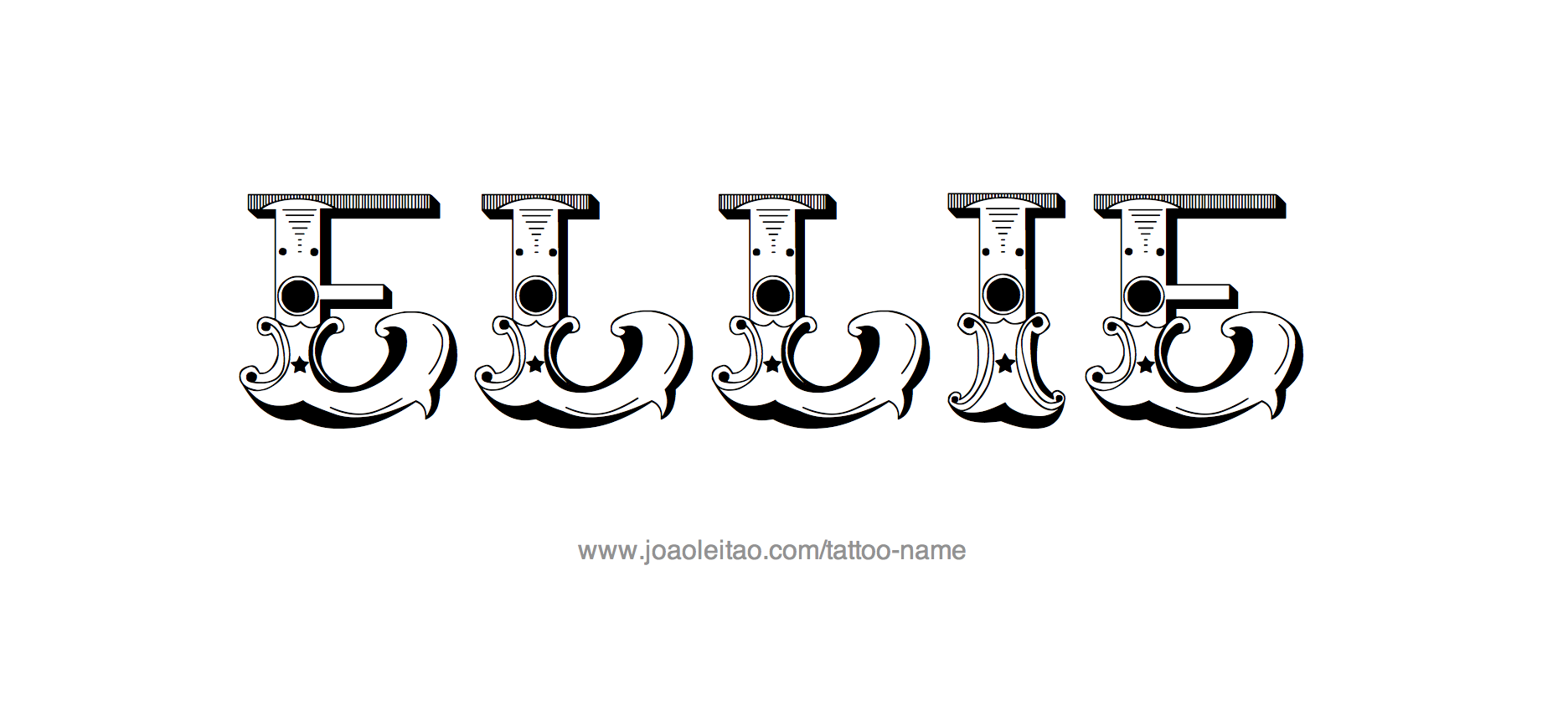 Ellie Name Tattoo Designs