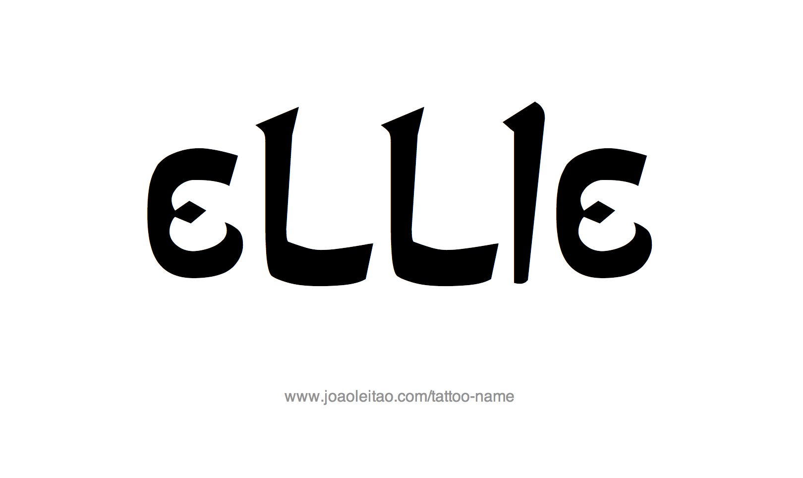Ellie Name Tattoo Designs