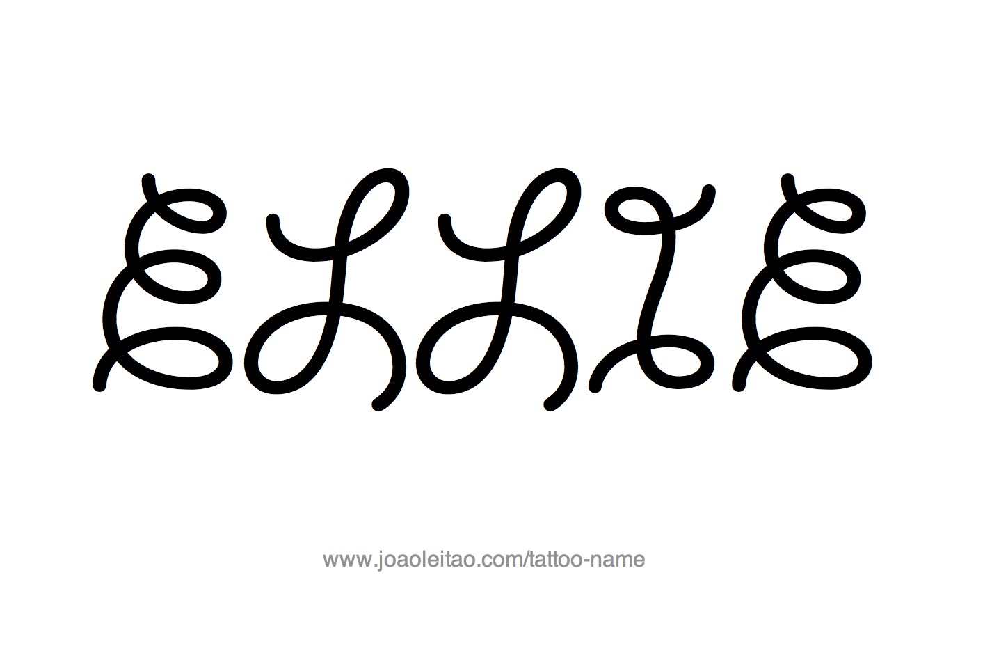 Ellie Name Tattoo Designs