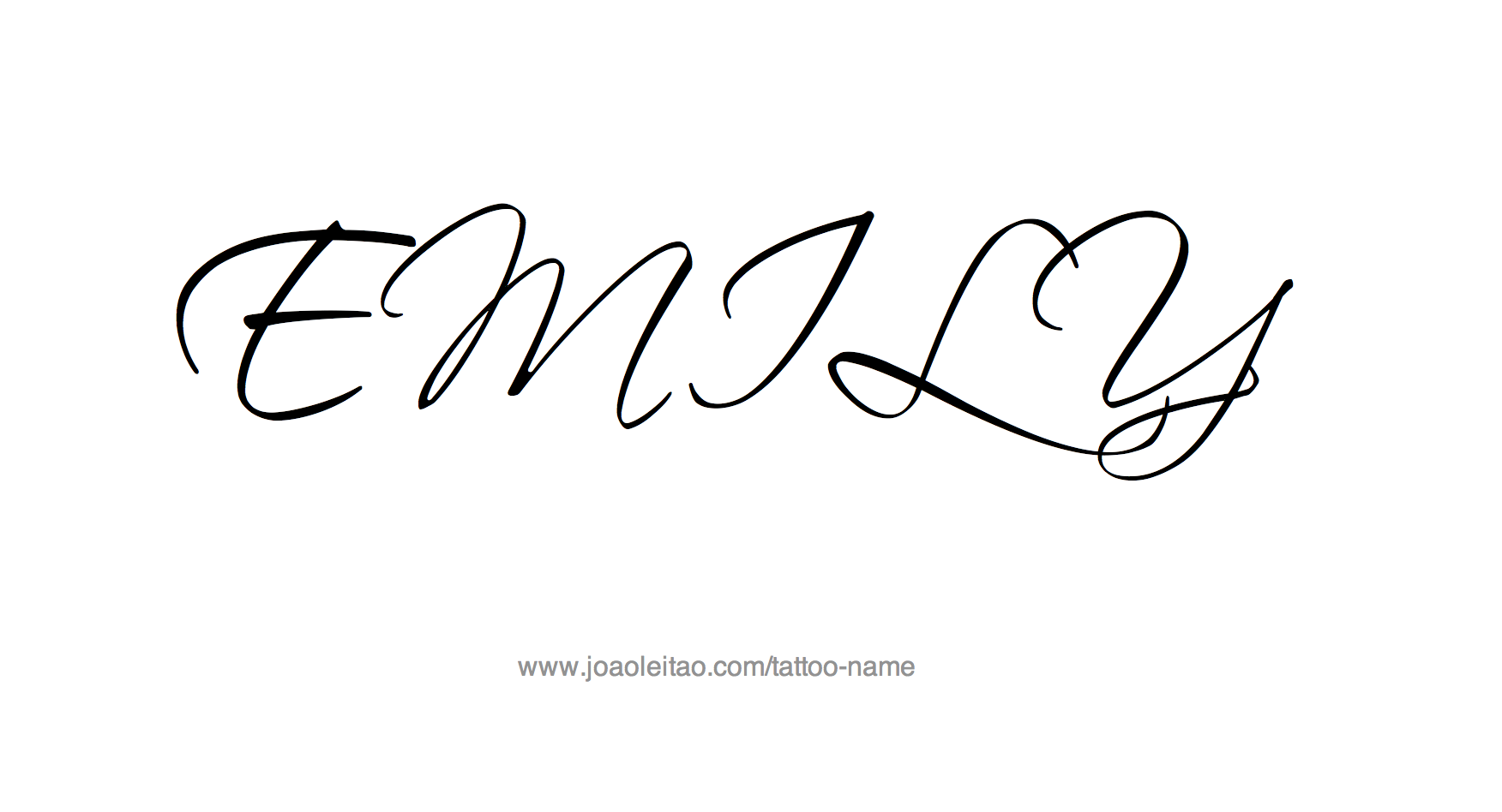 Emily Name Tattoo Designs
