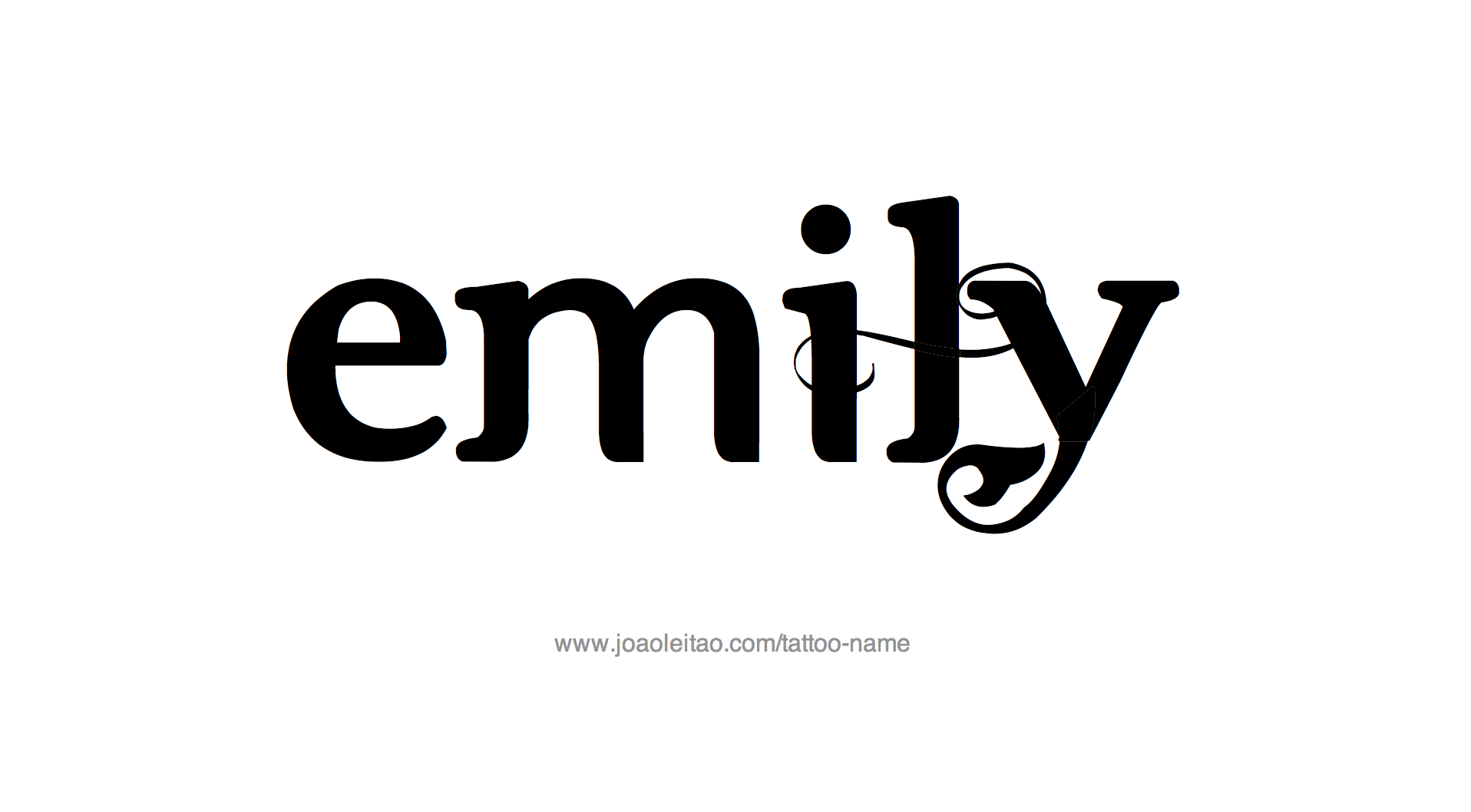 Emily Name Tattoo Designs