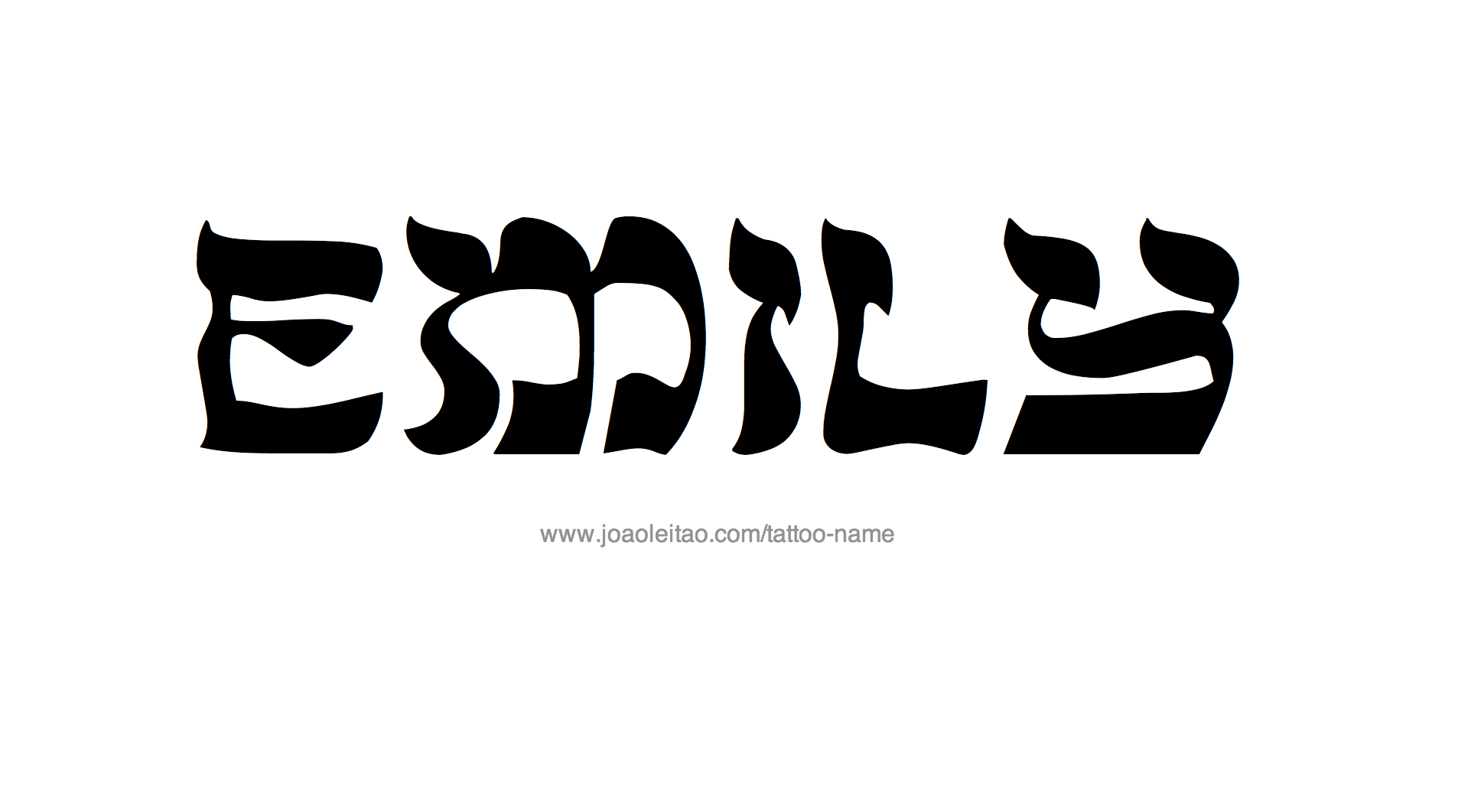 Emily Name Tattoo Designs