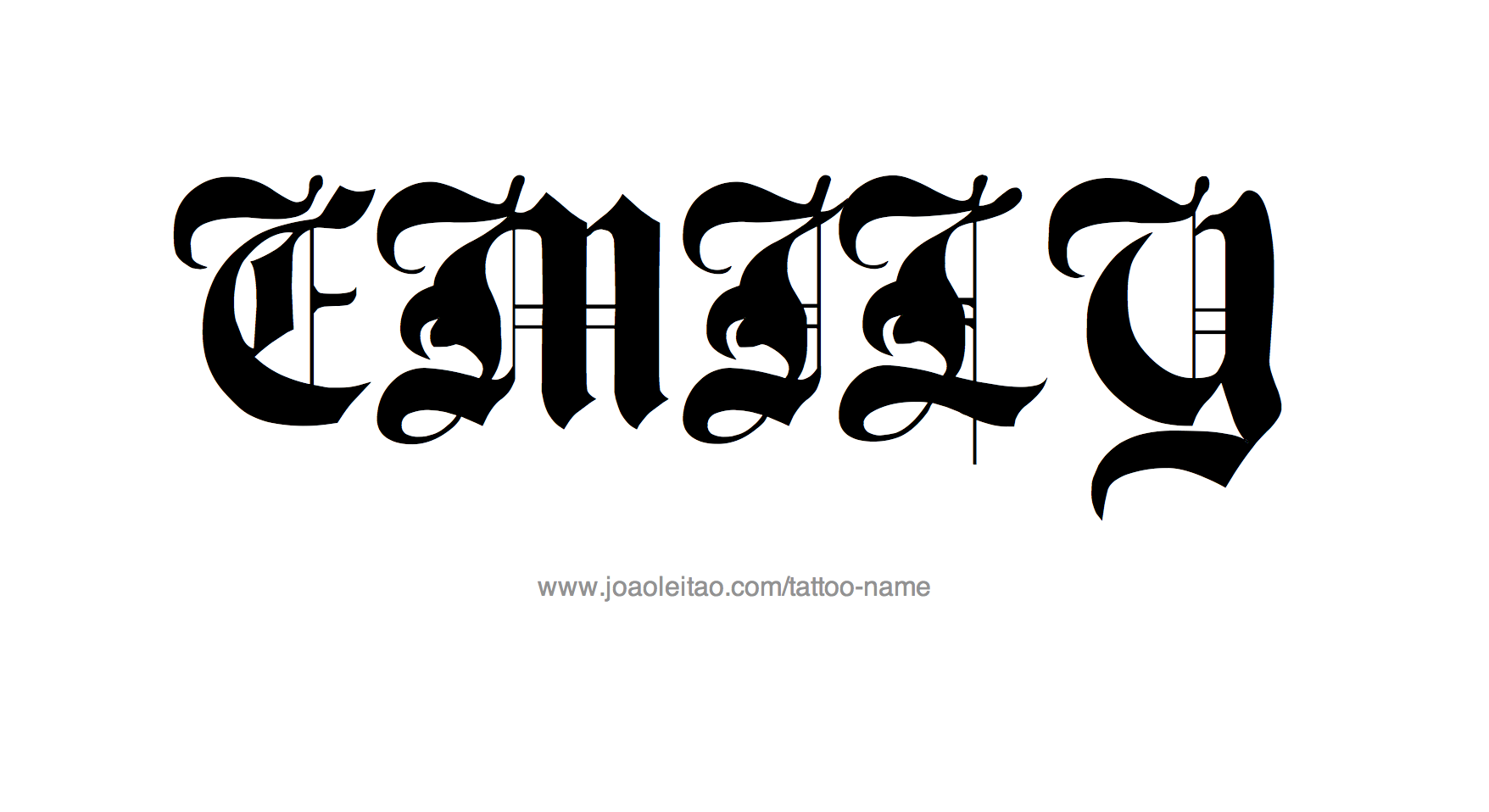 Emily Name Tattoo Designs