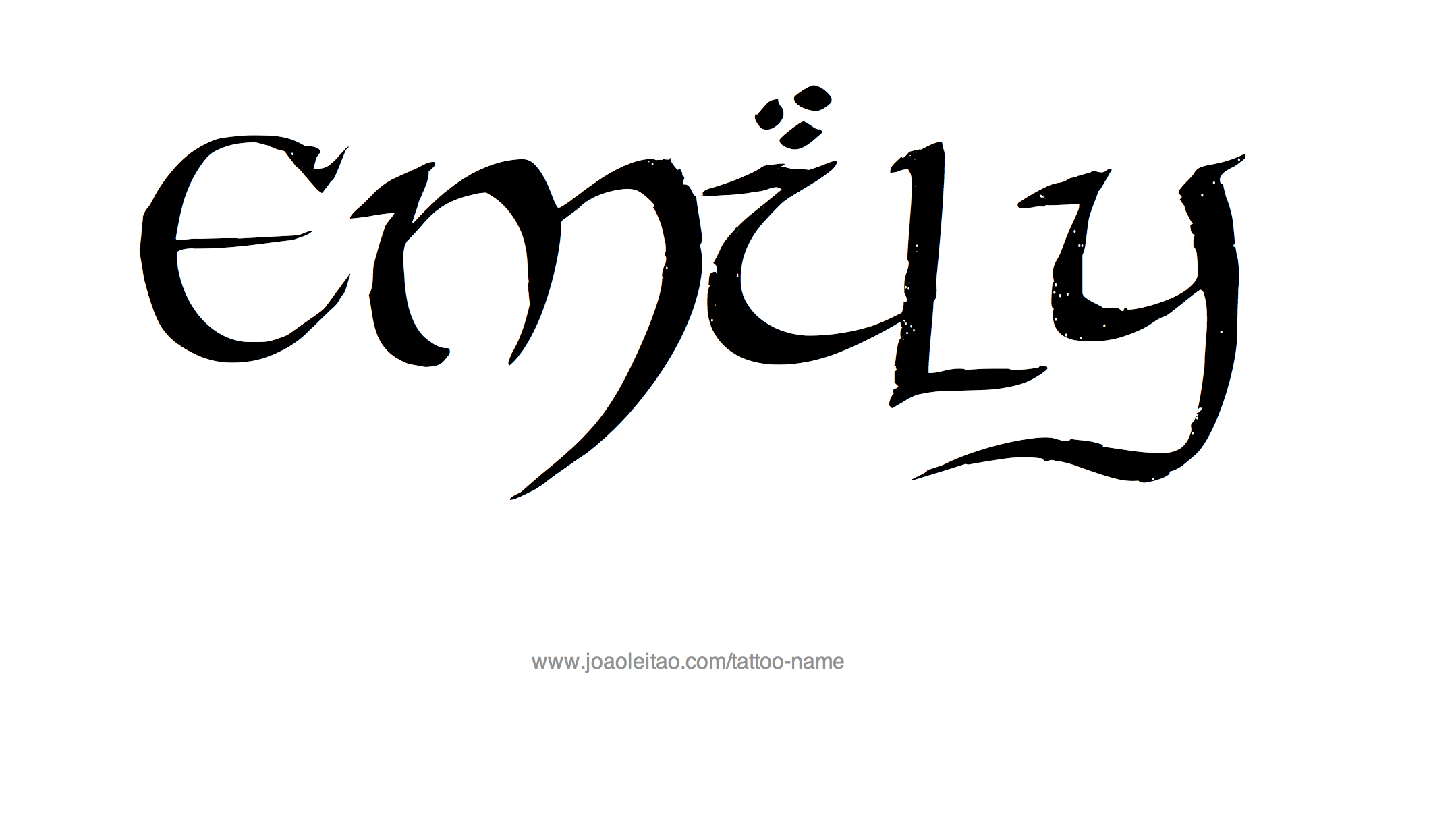 Emily Name Tattoo Designs