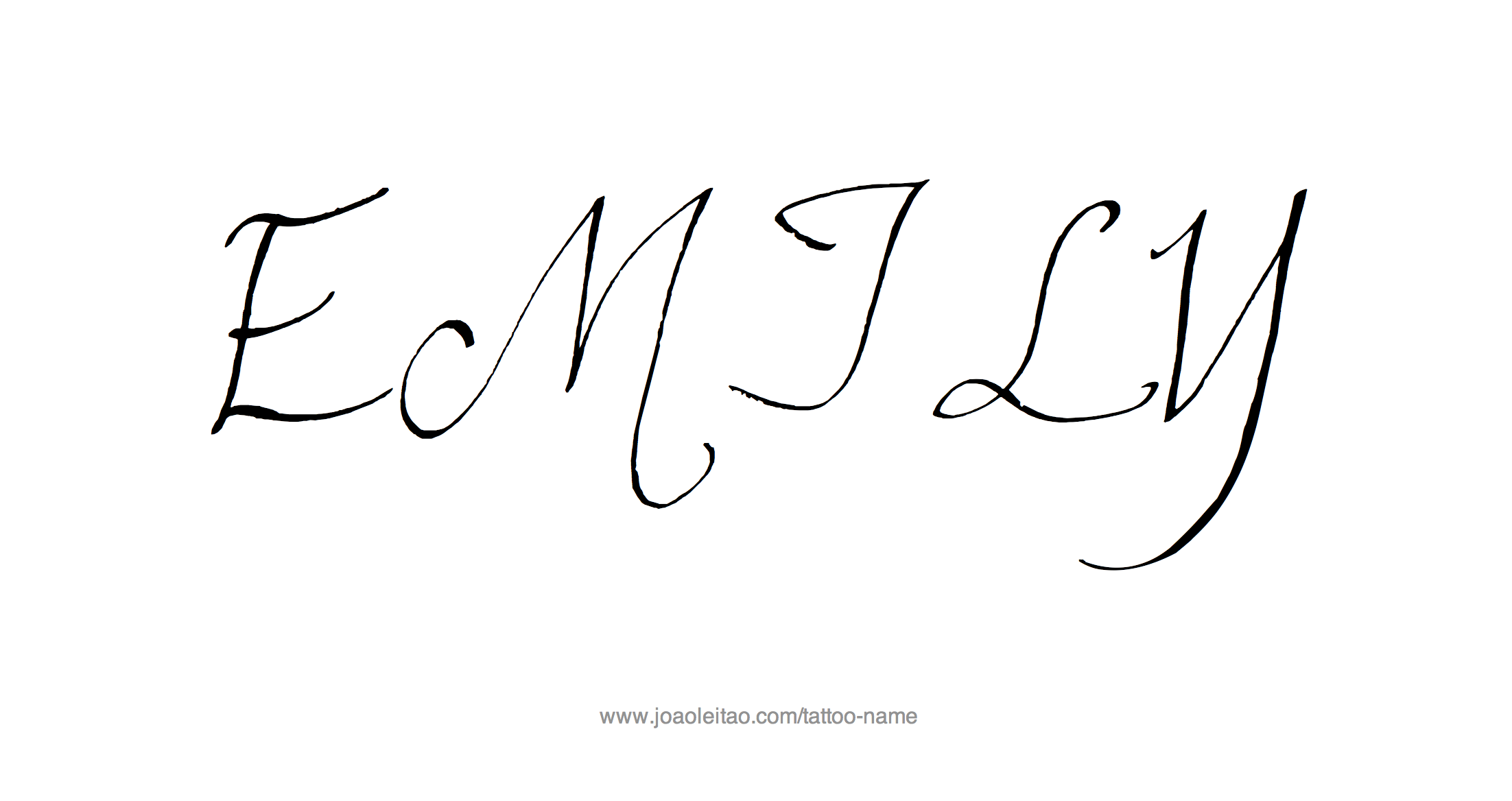 Emily Name Tattoo Designs