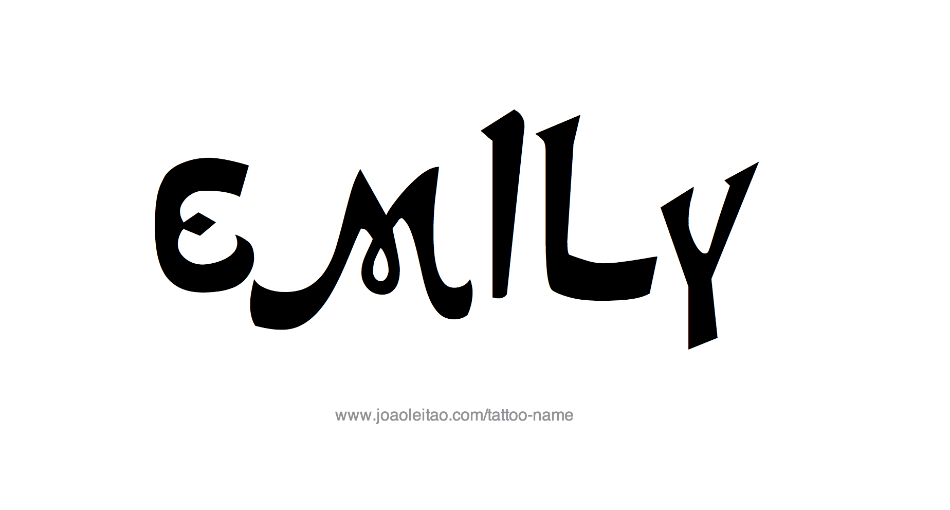 Emily Name Tattoo Designs