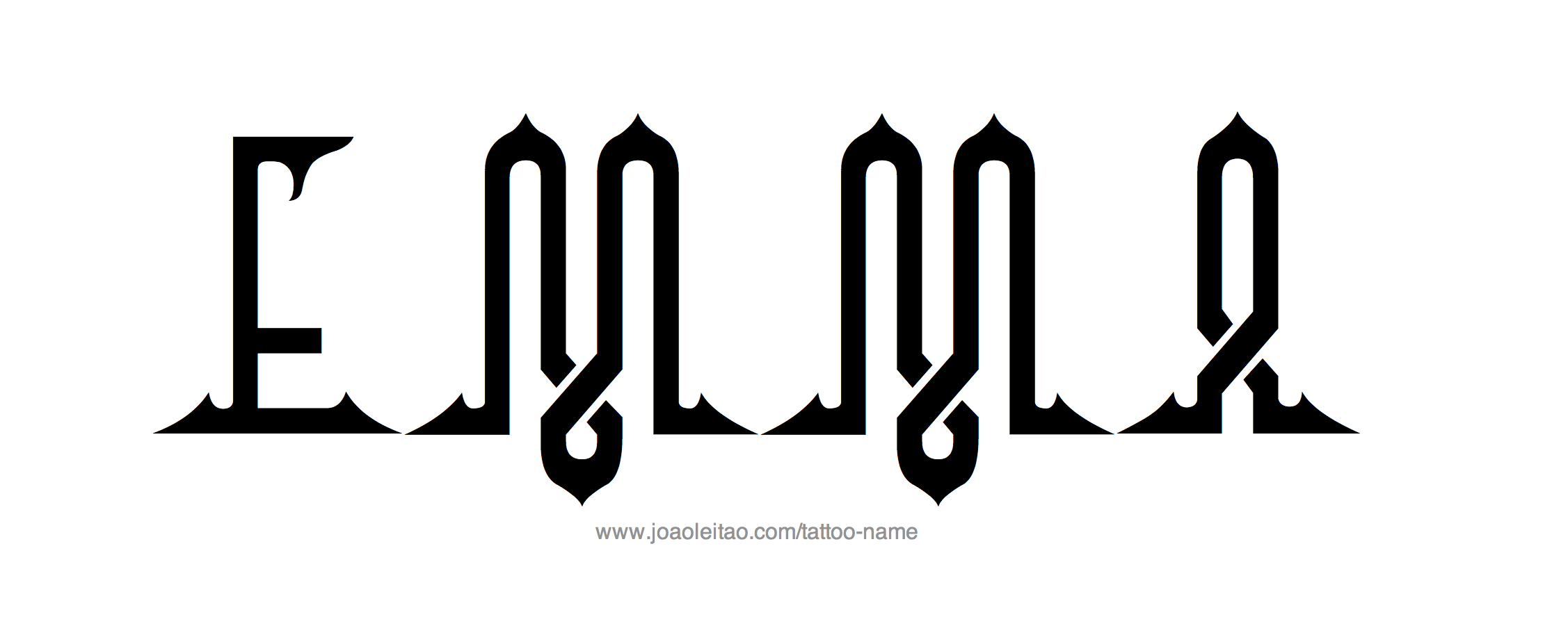 Emma Name Tattoo Designs