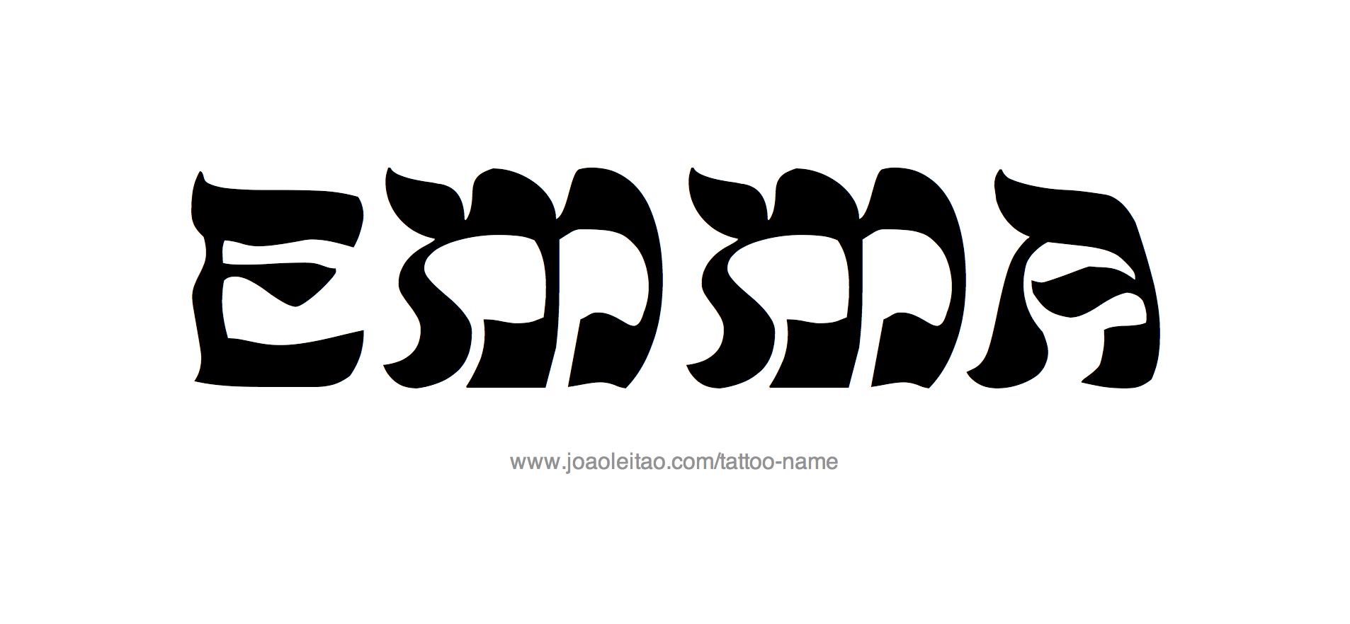 Emma Name Tattoo Designs