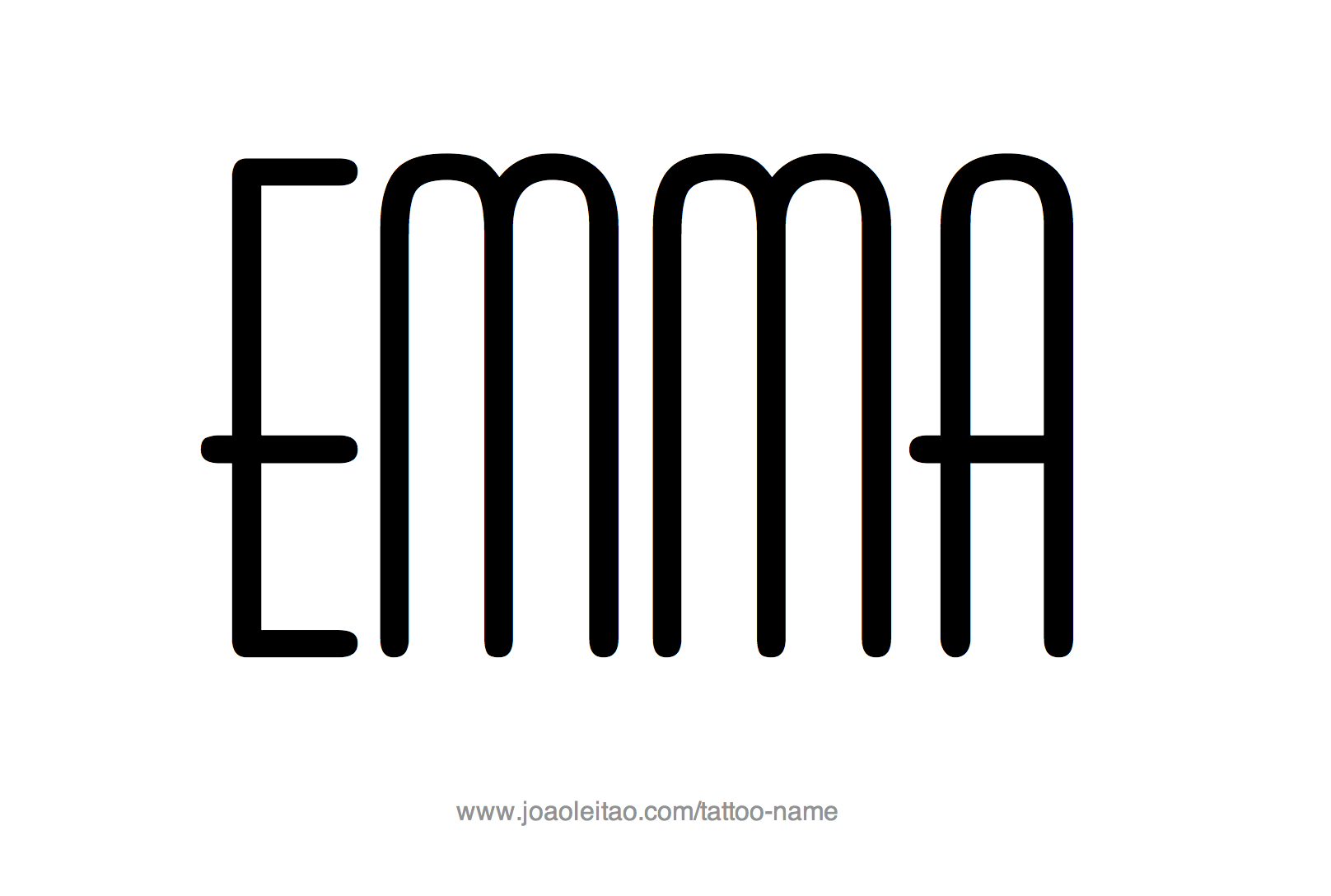 Emma Name Tattoo Designs