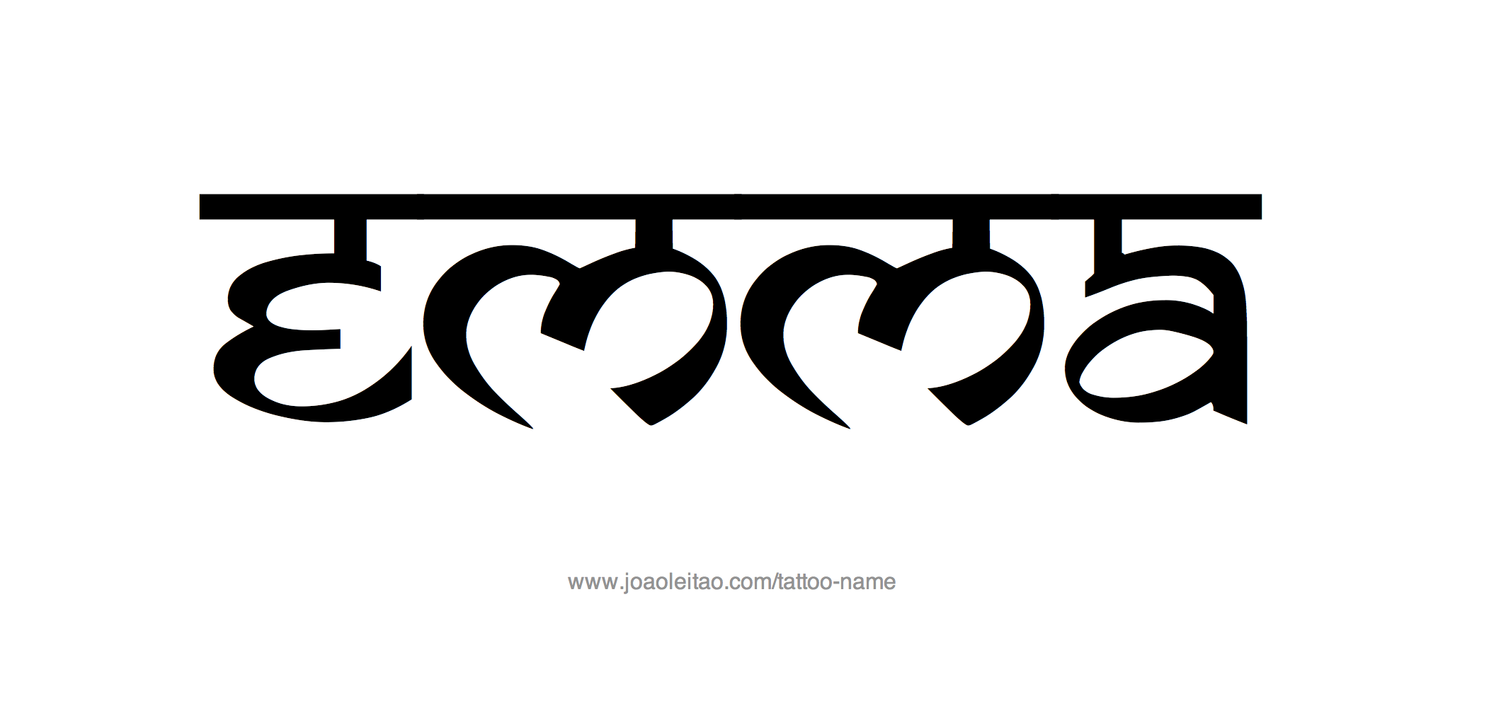 Emma Name Tattoo Designs