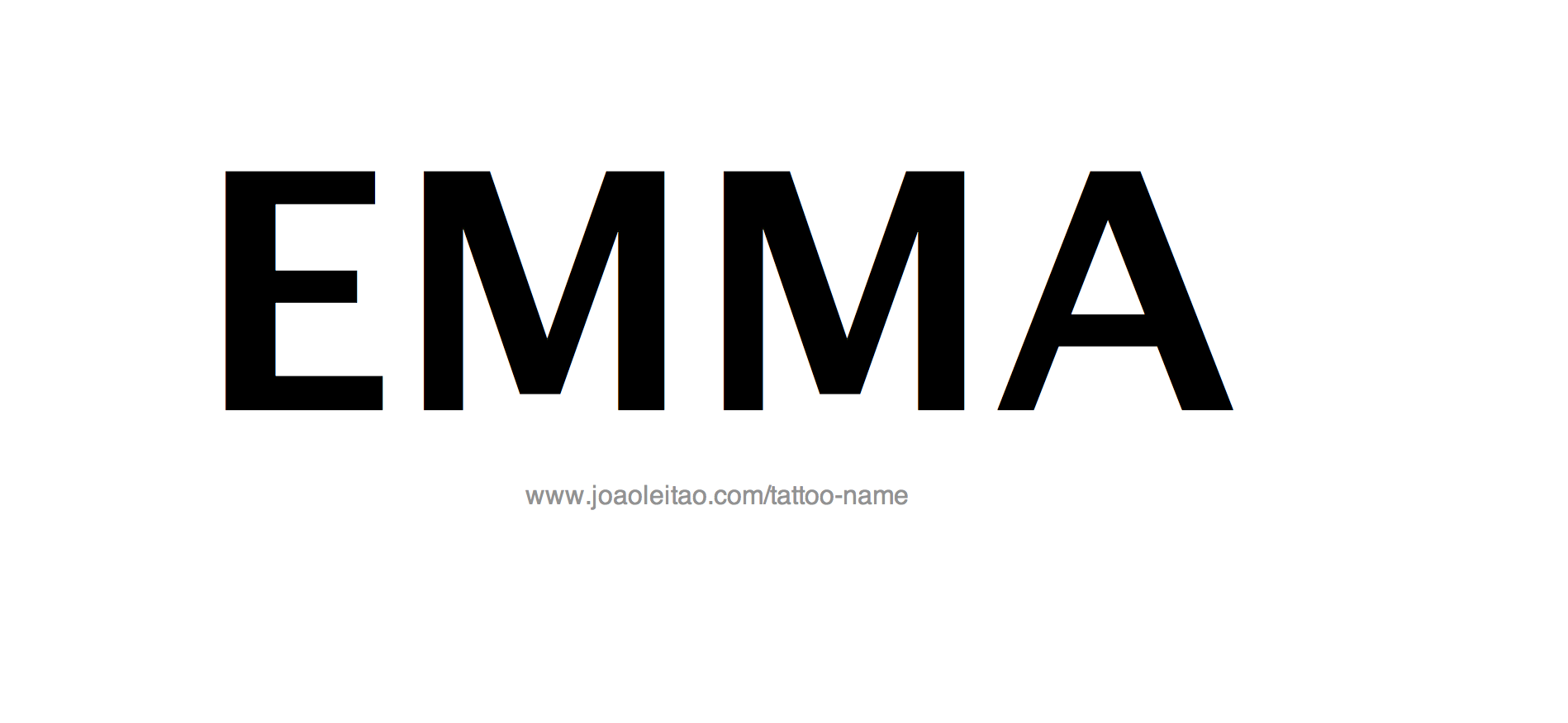 Emma Name Tattoo Designs