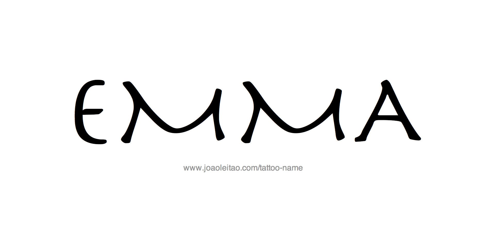 Emma Name Tattoo Designs