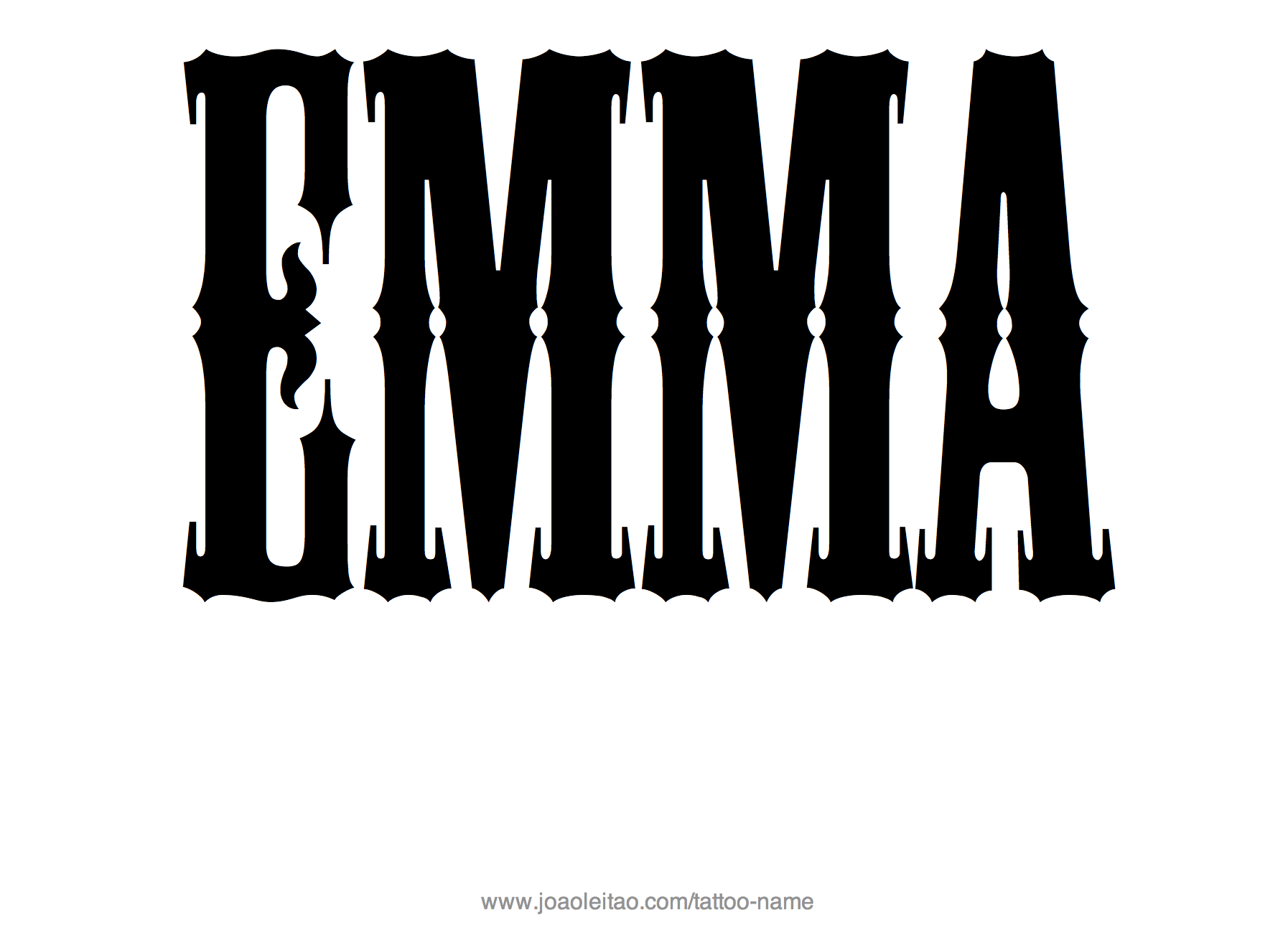 Emma Name Tattoo Designs