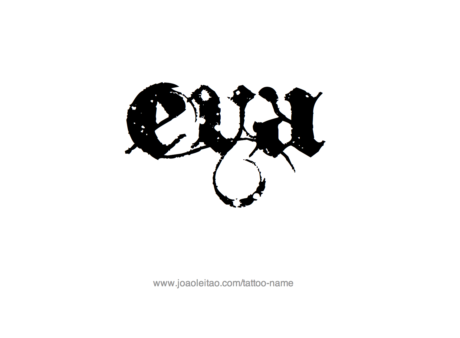 Eva Name Tattoo Designs