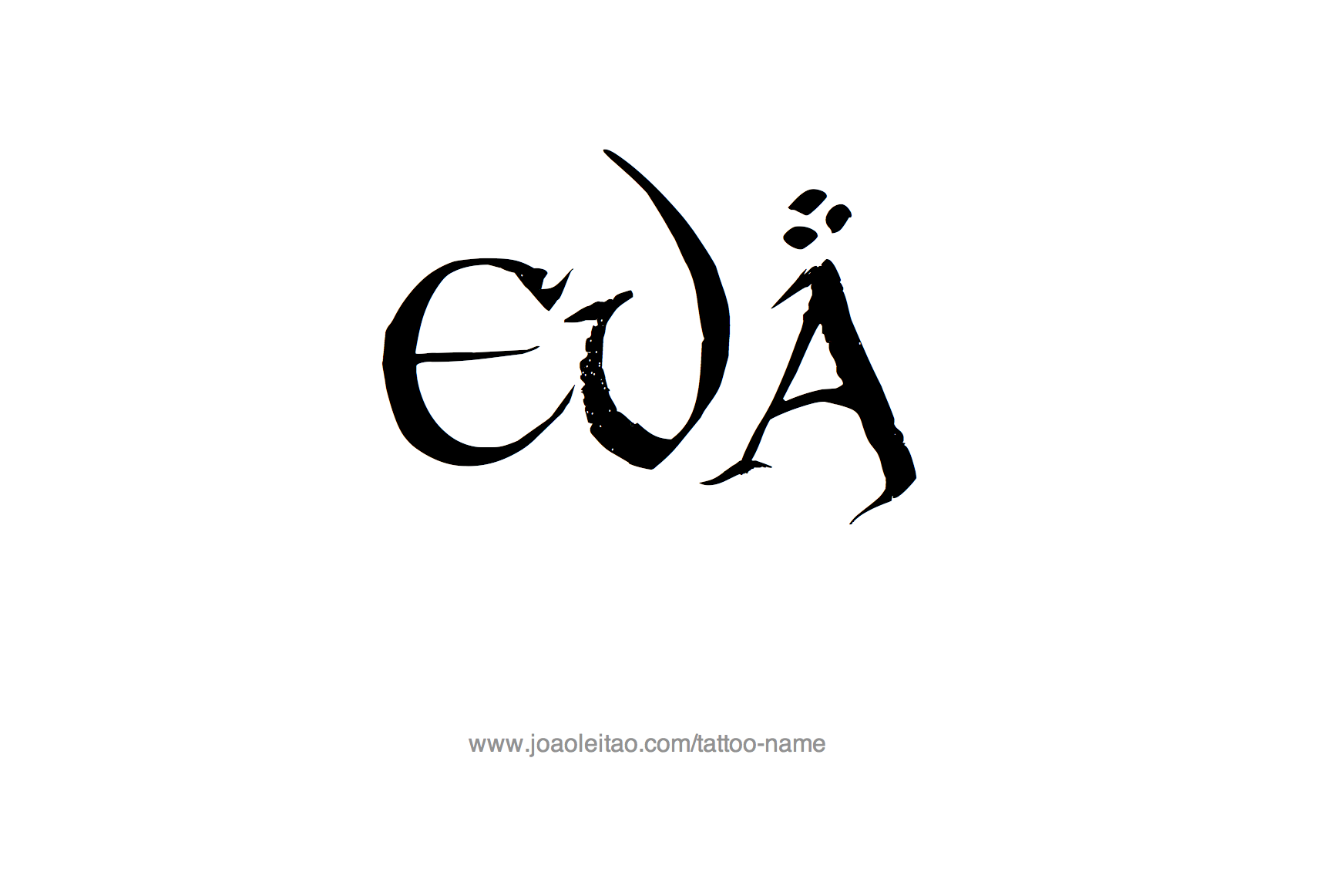 Eva Name Tattoo Designs