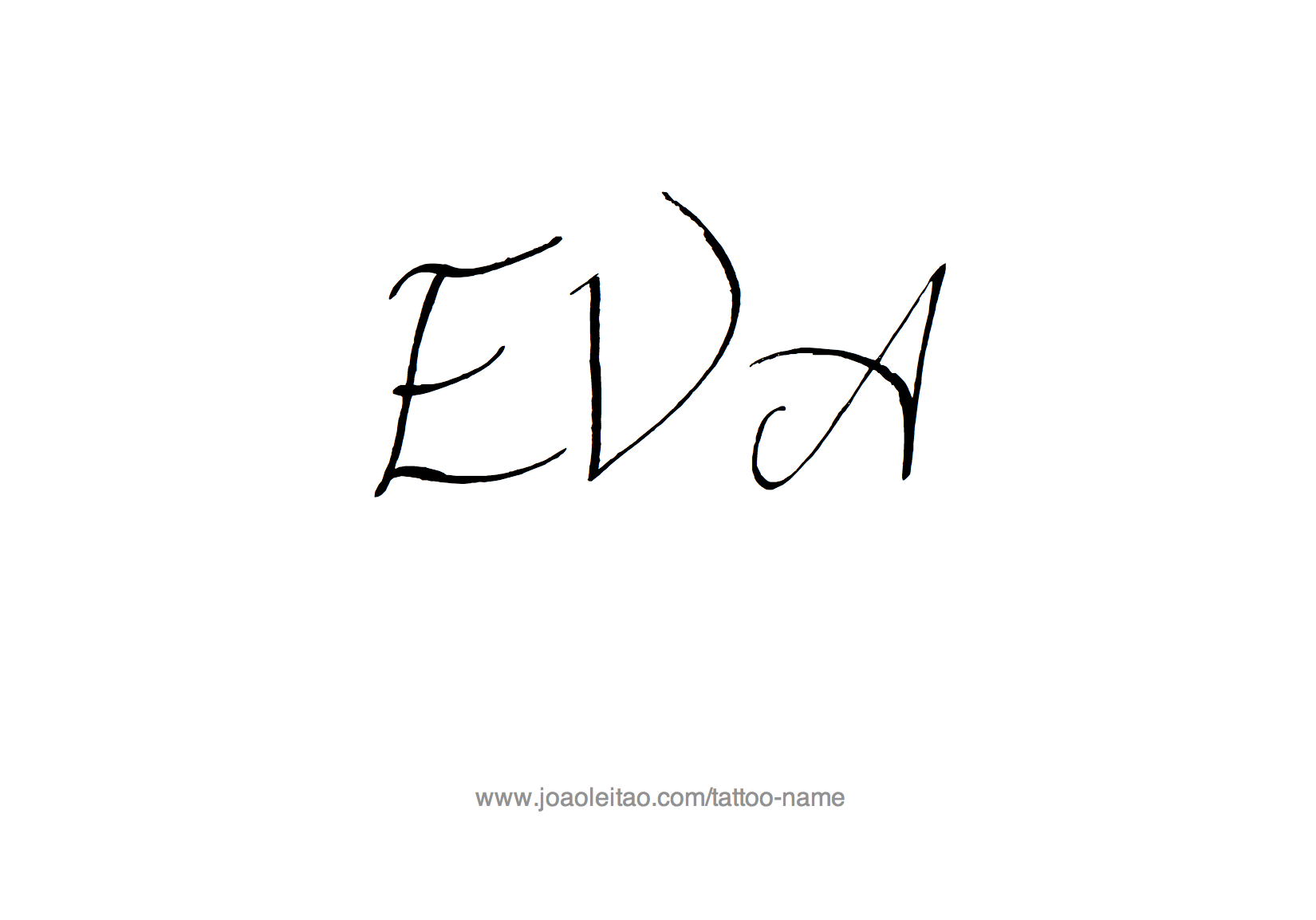 Eva Name Tattoo Designs