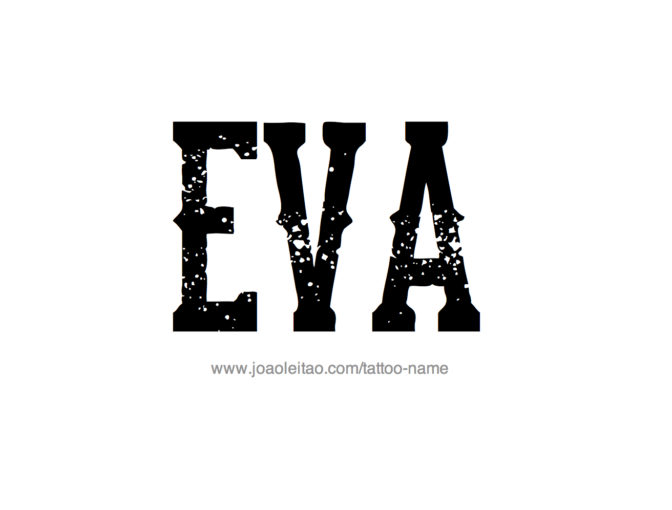 Eva Name Tattoo Designs