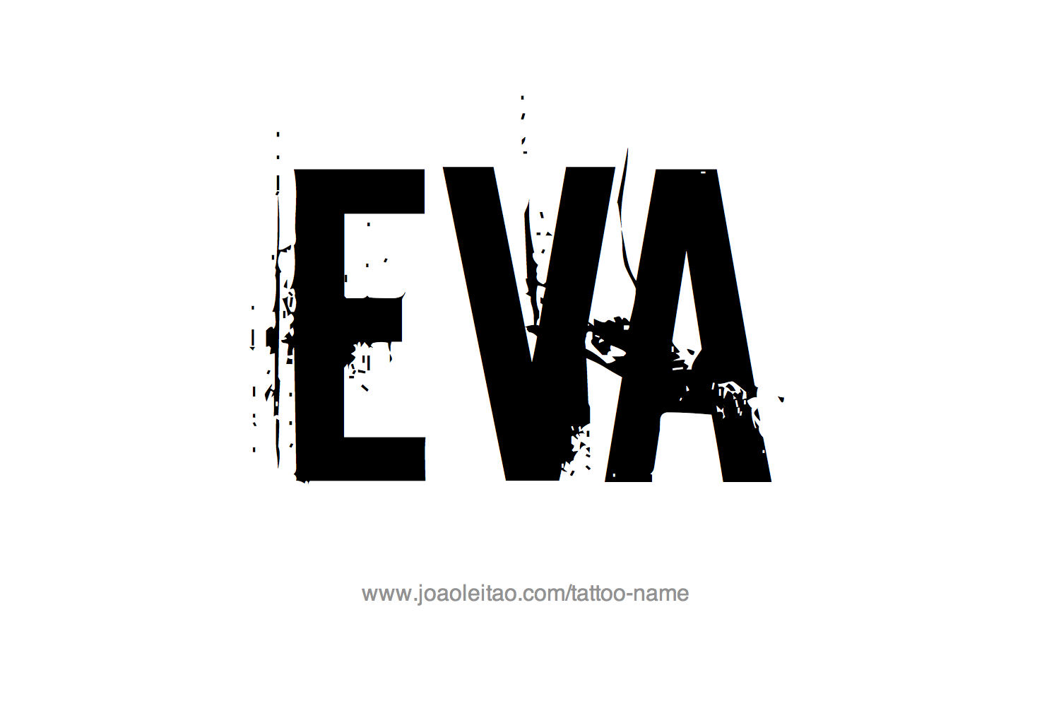 Eva Name Tattoo Designs