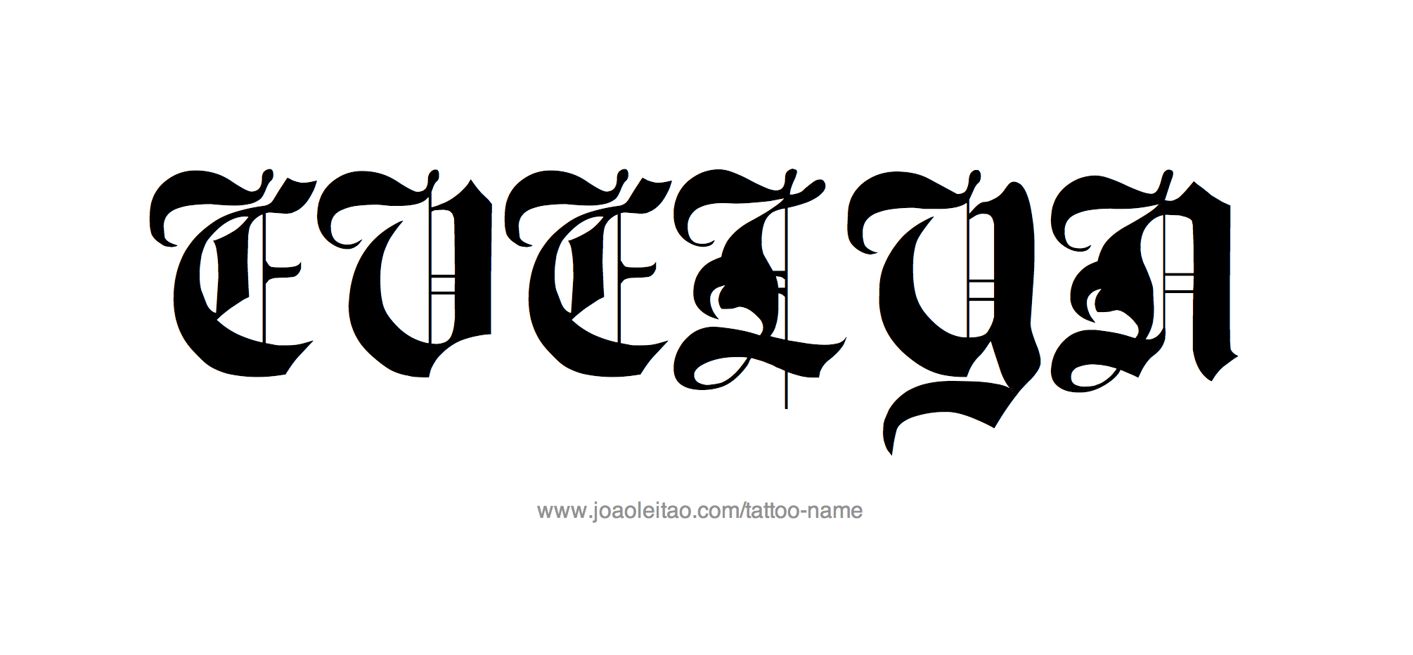 Coloring Your Name Evelyn Coloring Pages