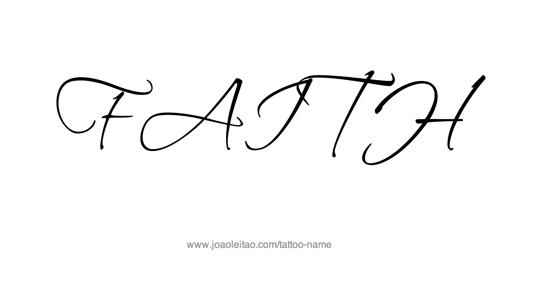 Faith Name Tattoo Designs