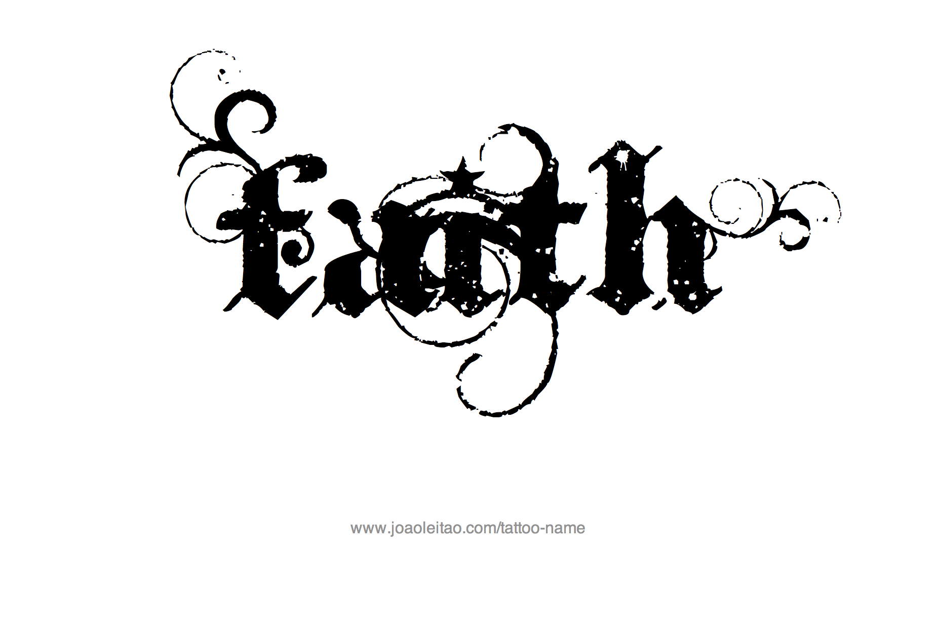 Faith Name Tattoo Designs