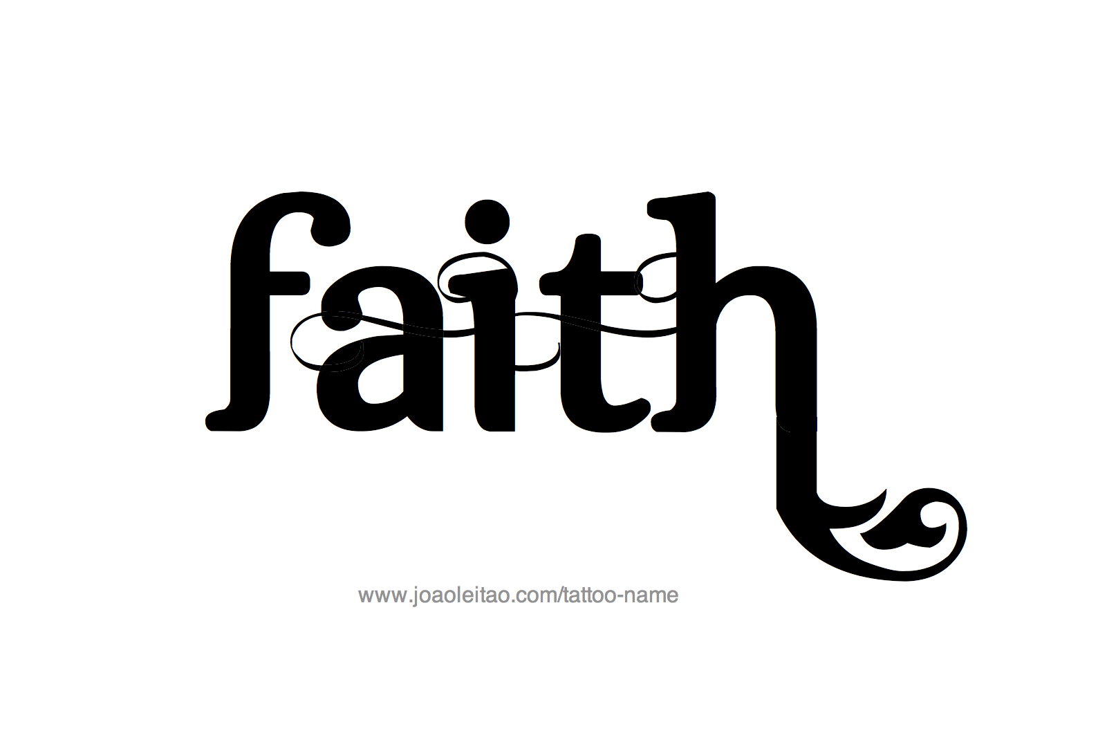 Faith Name Tattoo Designs