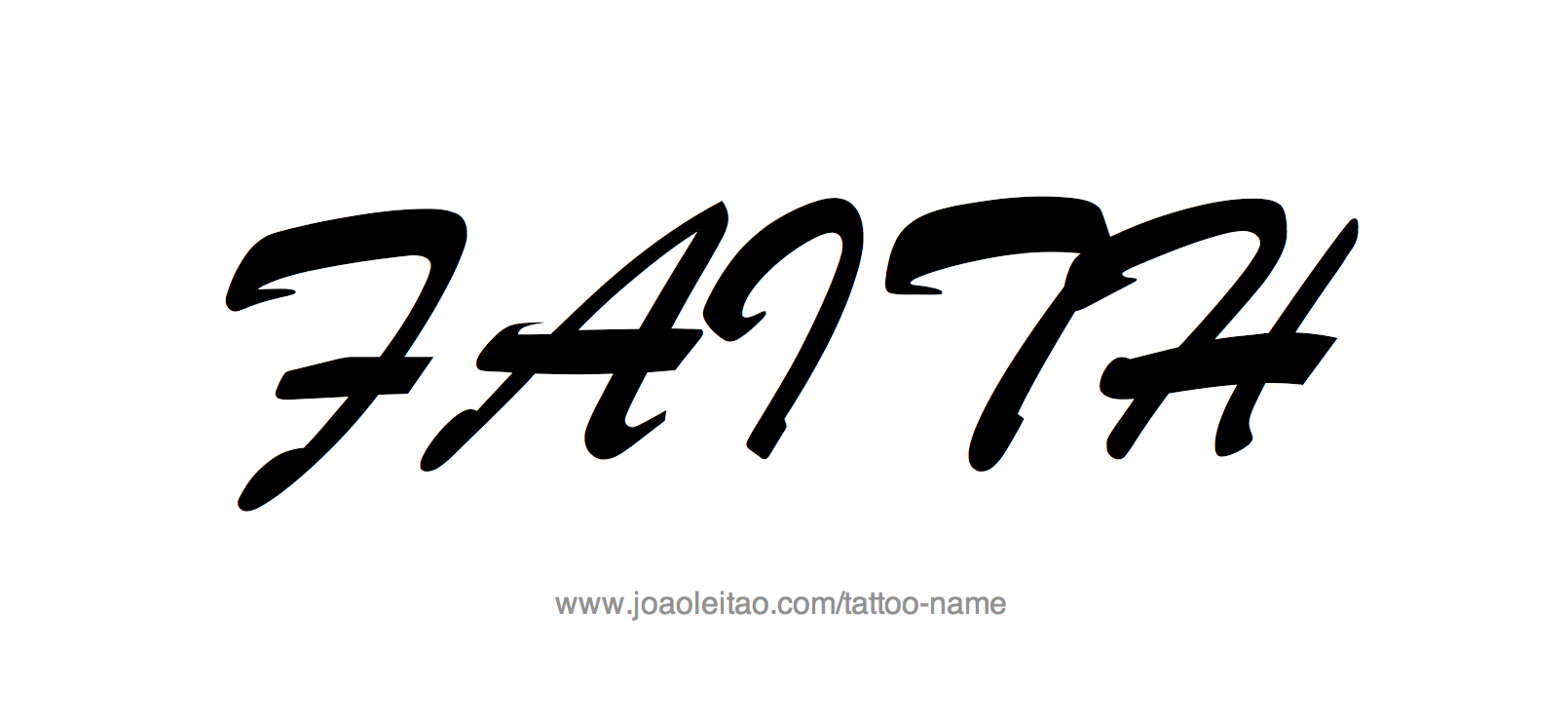 Faith Name Tattoo Designs