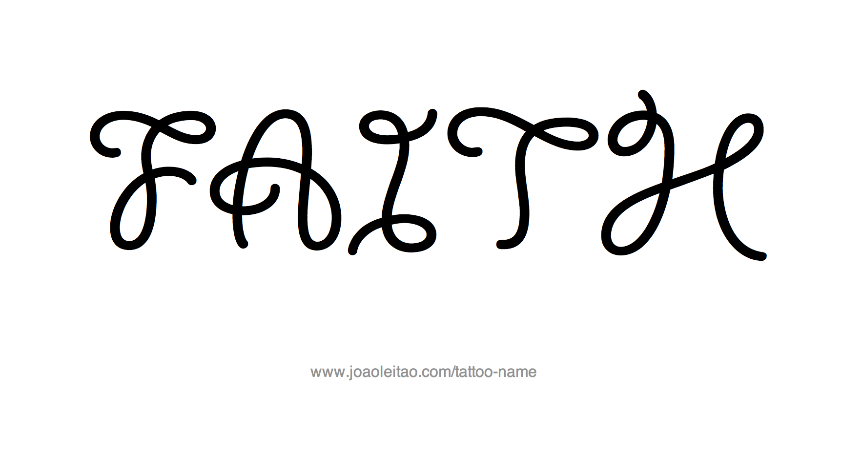 Faith Name Tattoo Designs
