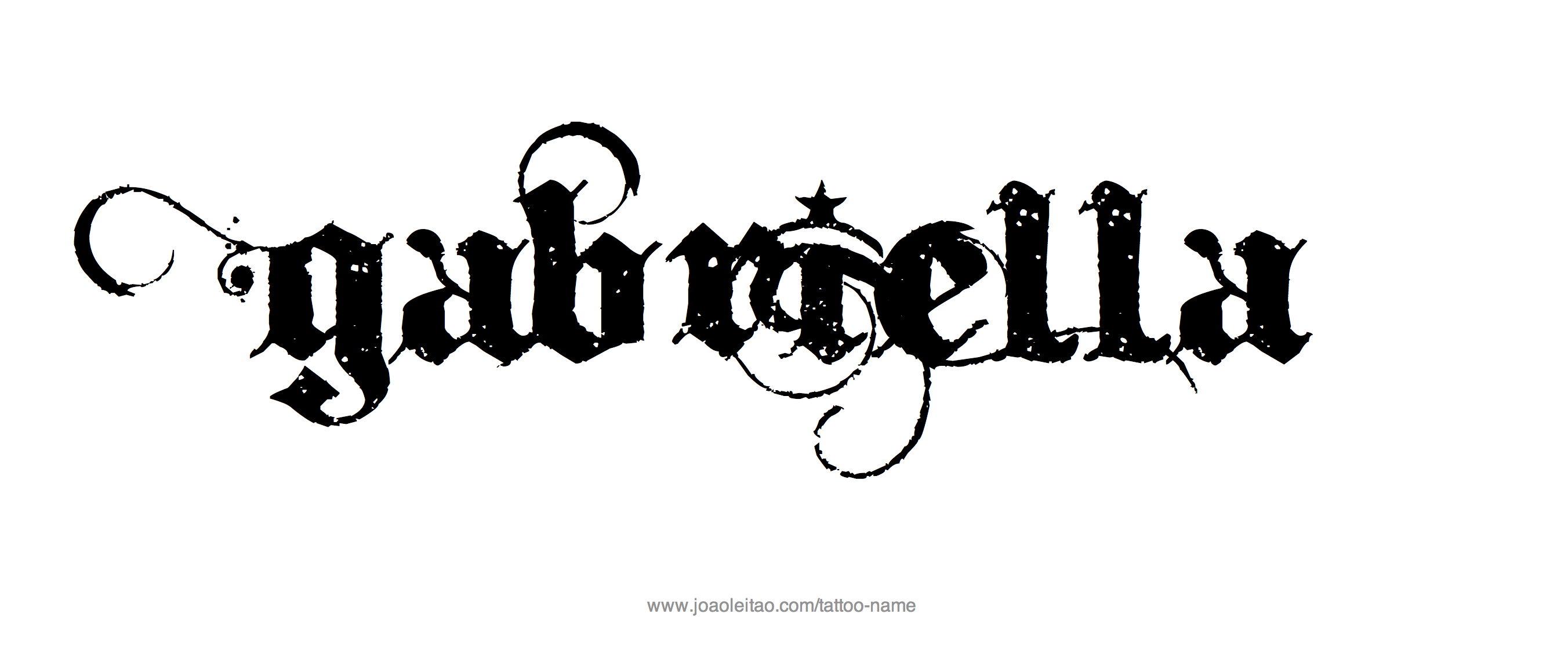Gabriella Name Tattoo Designs