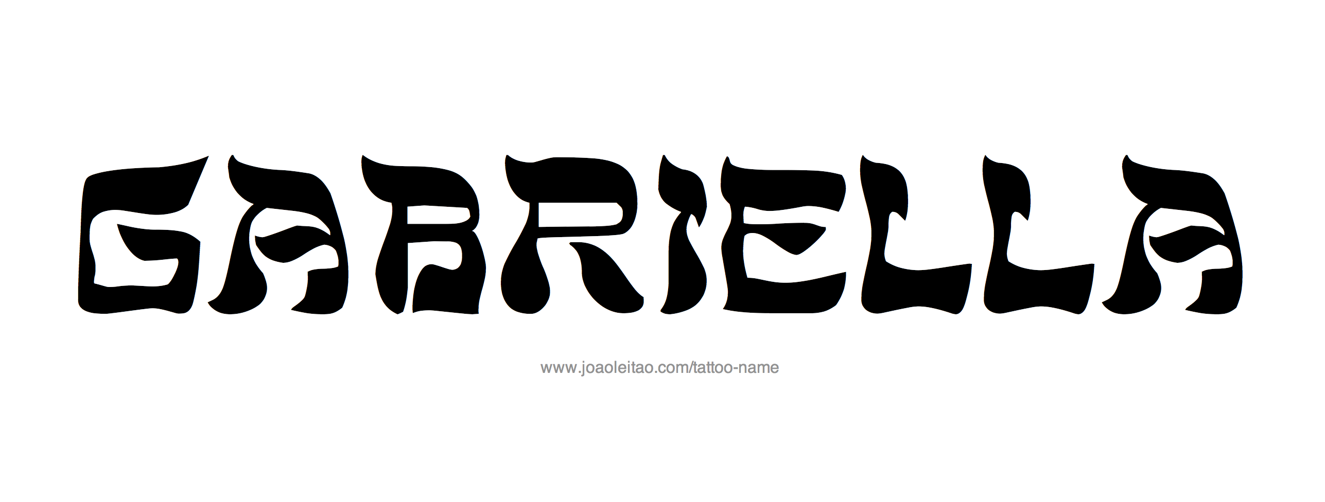 Gabriella Name Tattoo Designs
