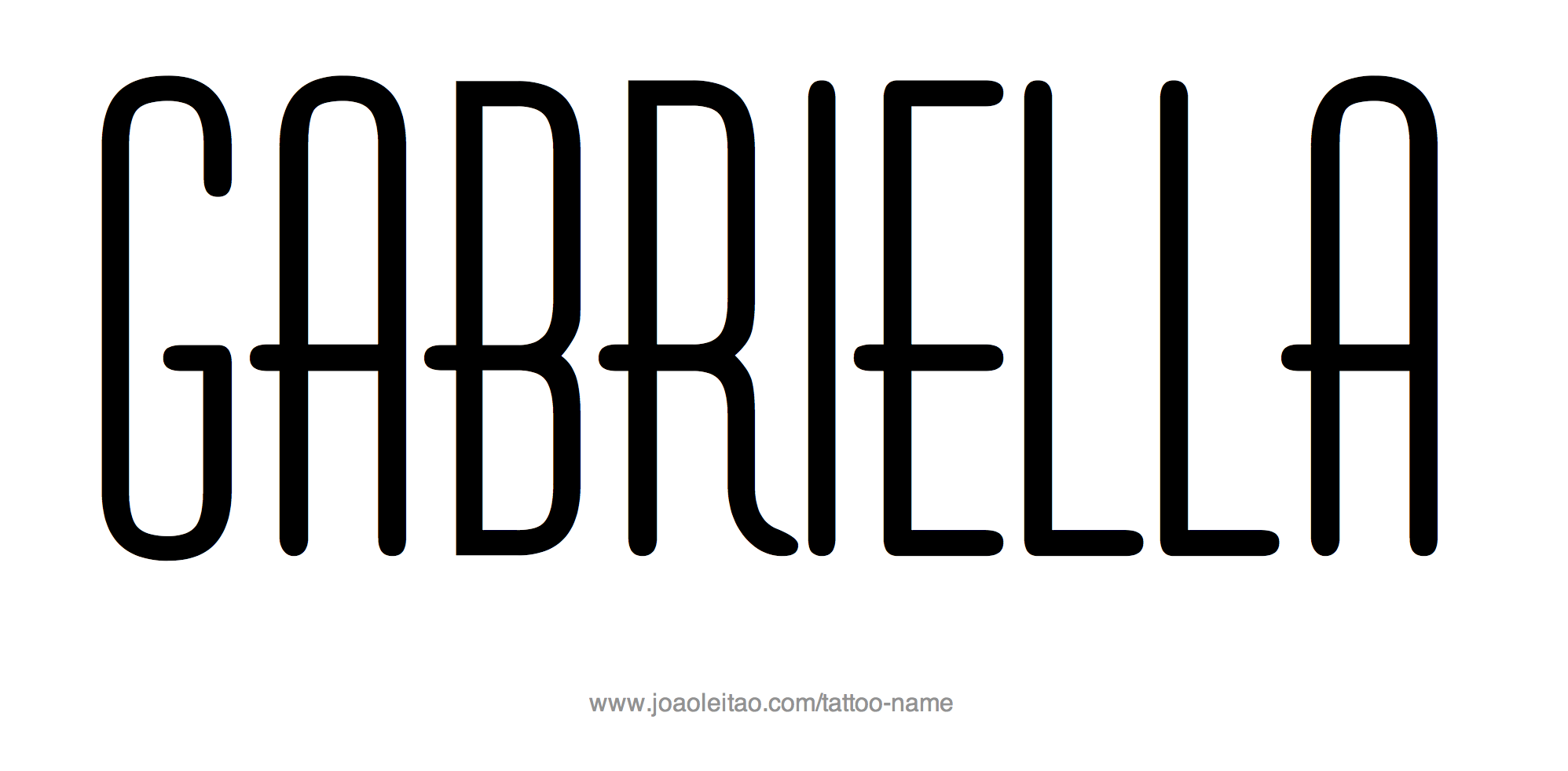 Gabriella Name Tattoo Designs