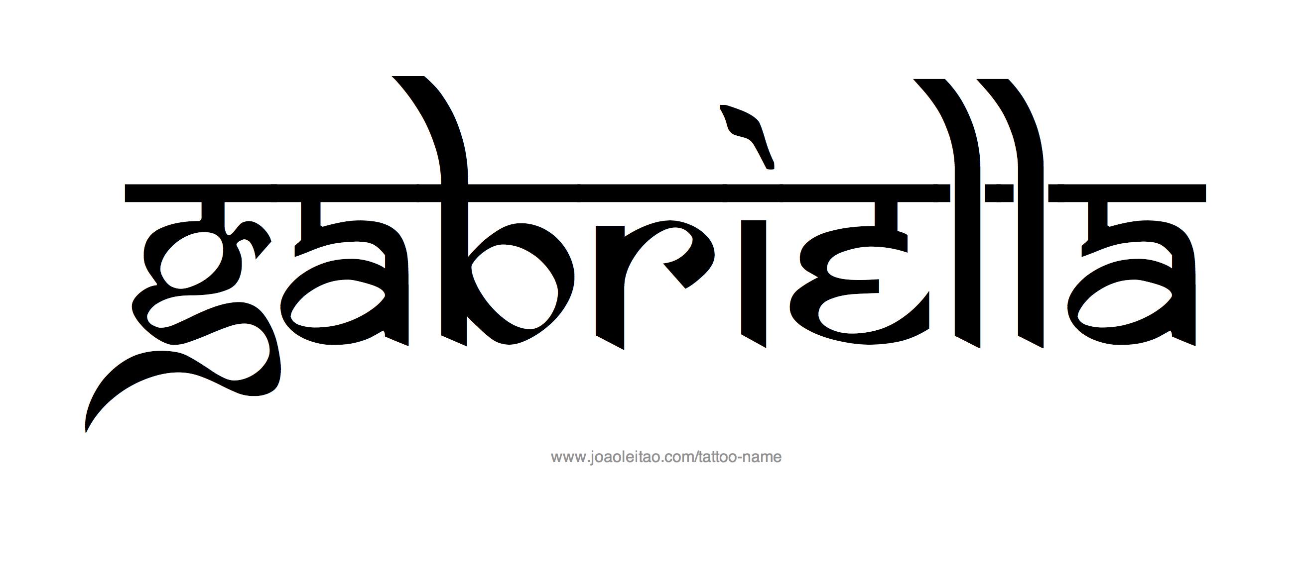 Gabriella Name Tattoo Designs
