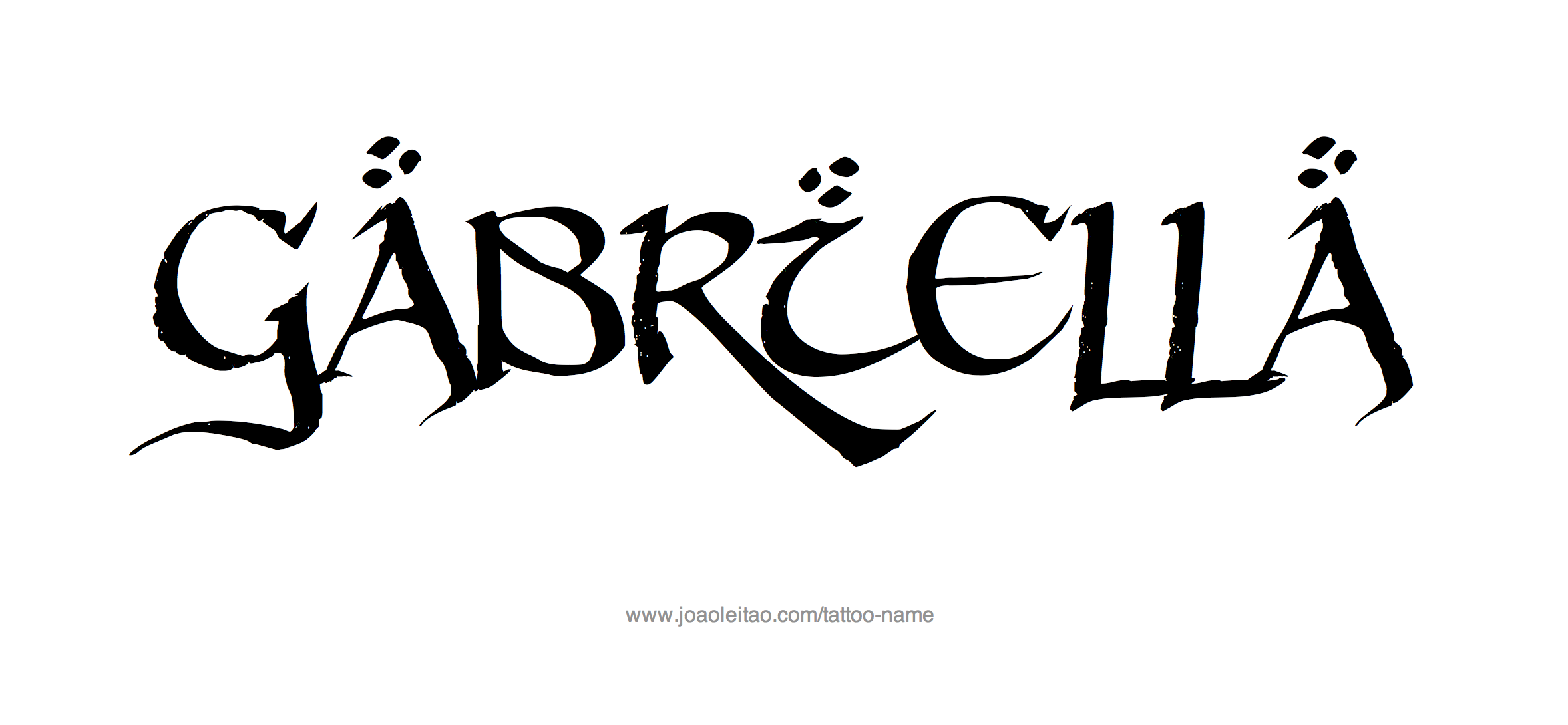 Gabriella Name Tattoo Designs