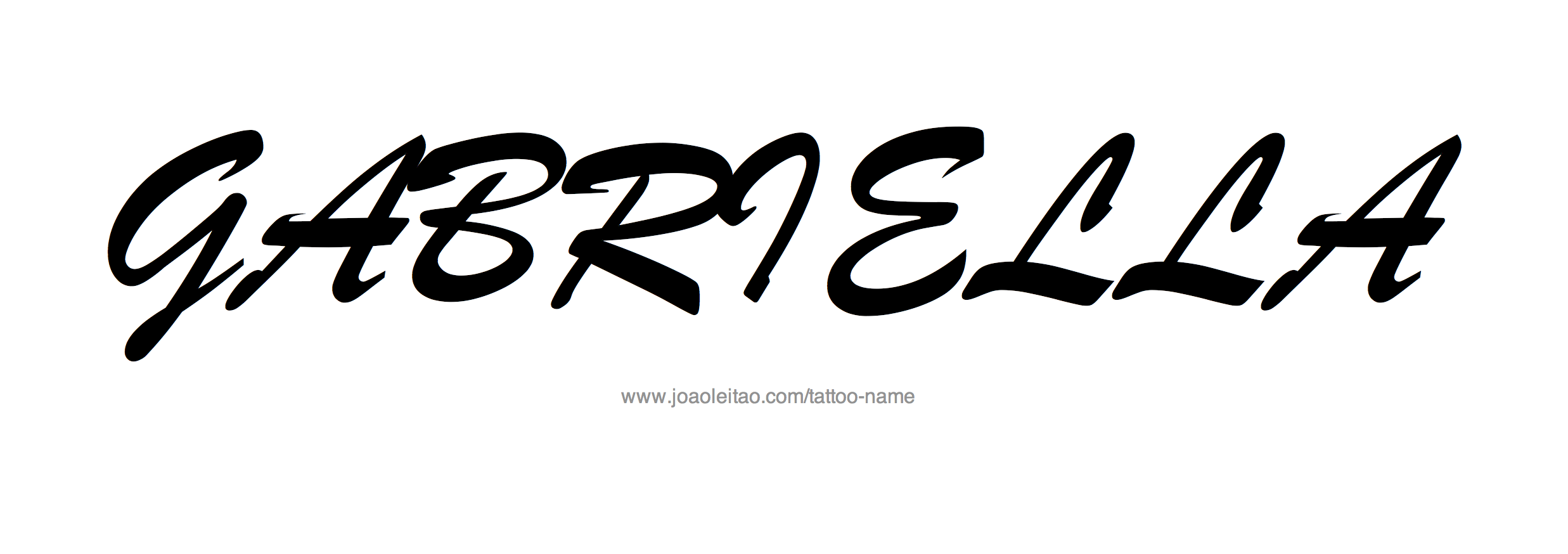 Gabriella Name Tattoo Designs