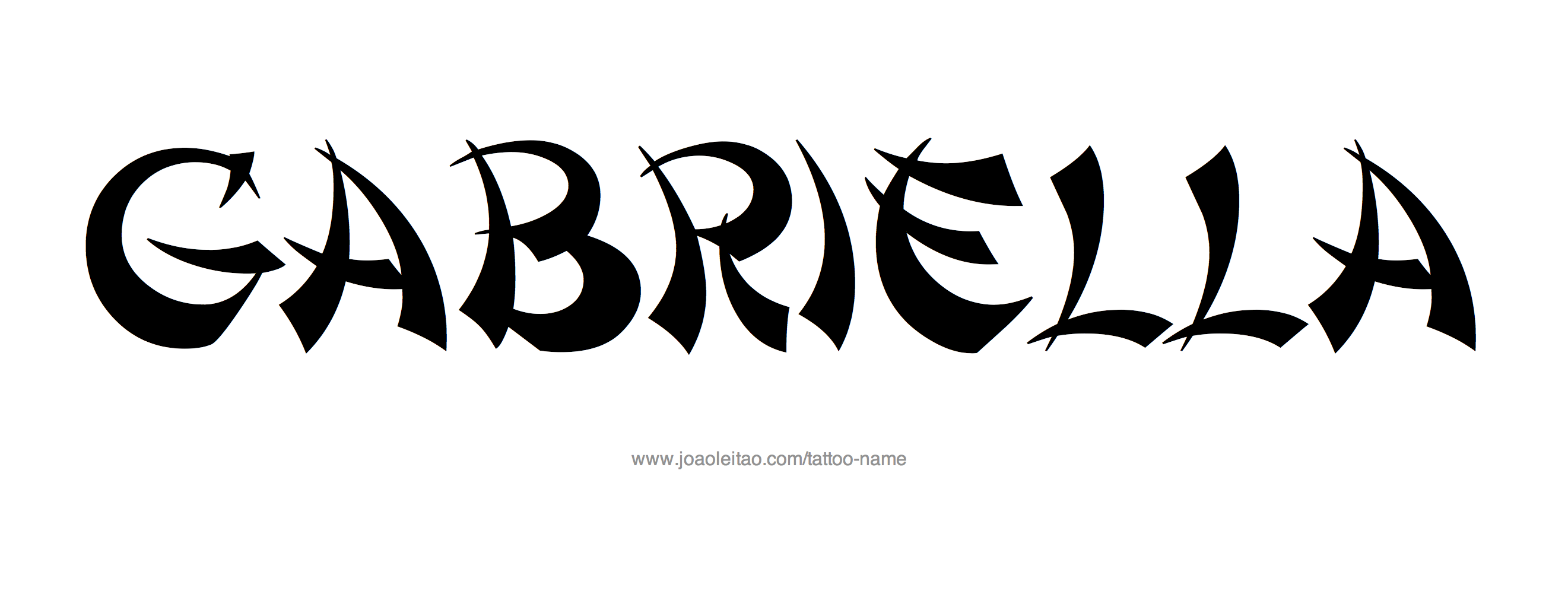Gabriella Name Tattoo Designs