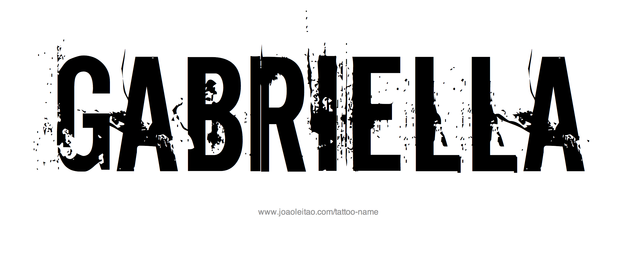 Gabriella Name Tattoo Designs