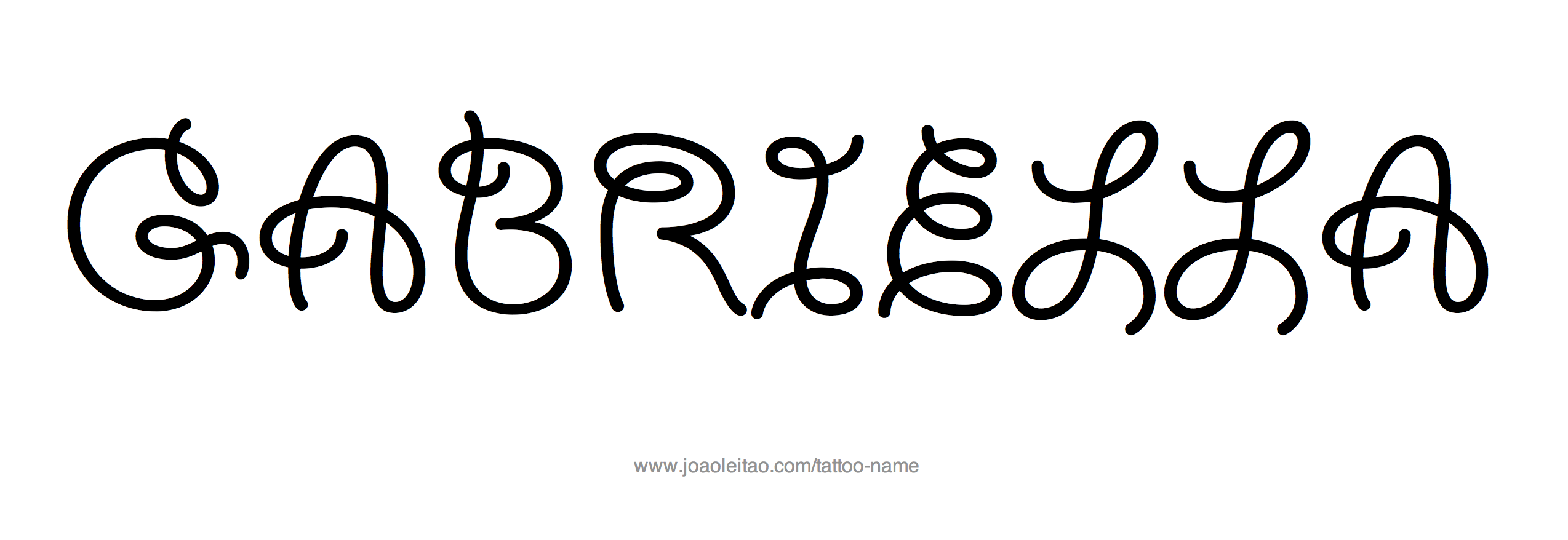 Gabriella Name Tattoo Designs