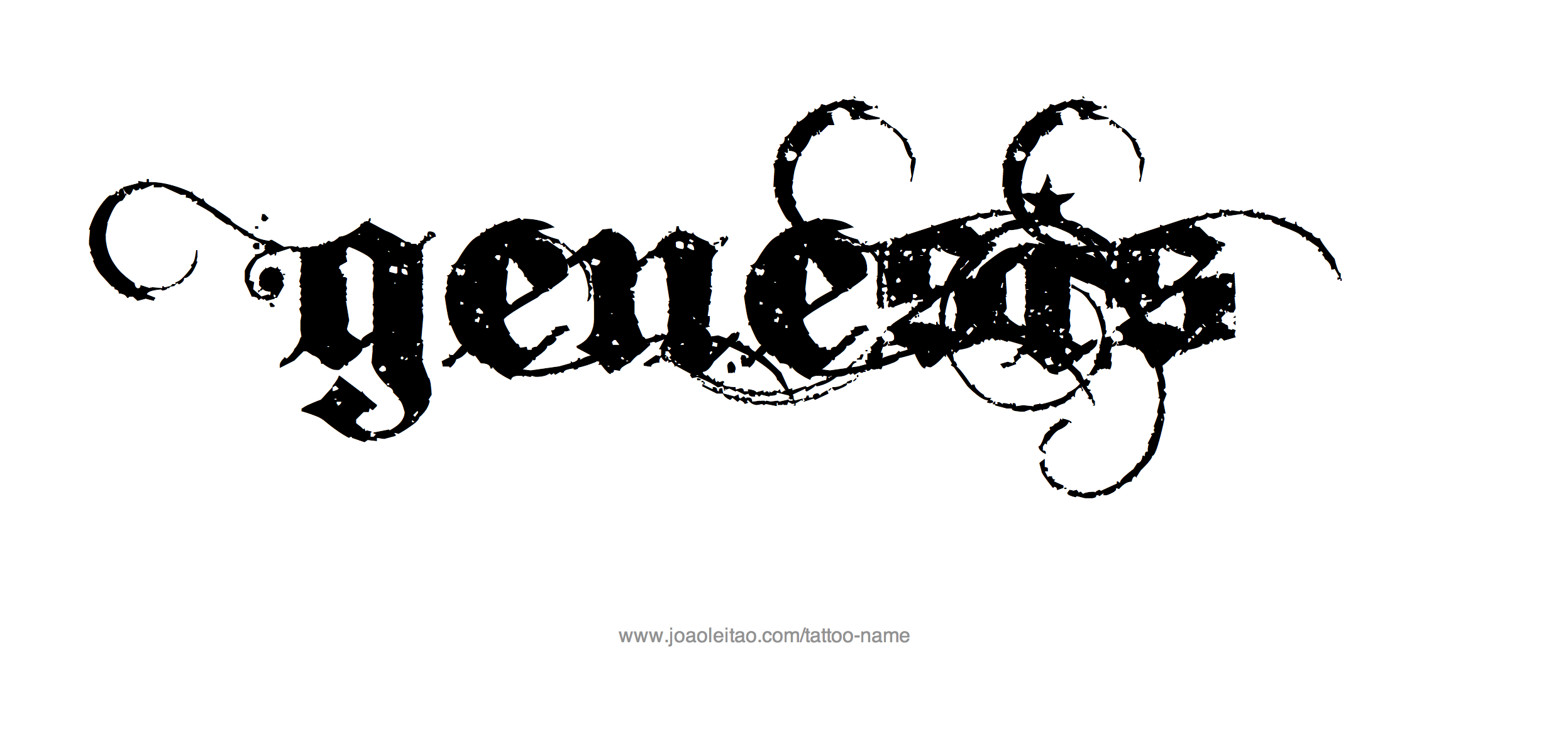 Genesis Name Tattoo Designs