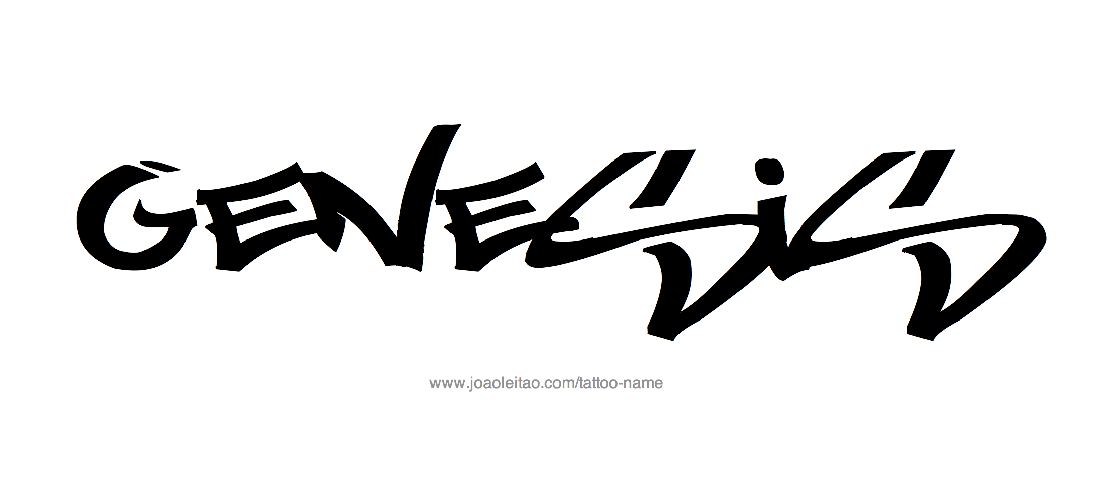 Genesis Name Tattoo Designs