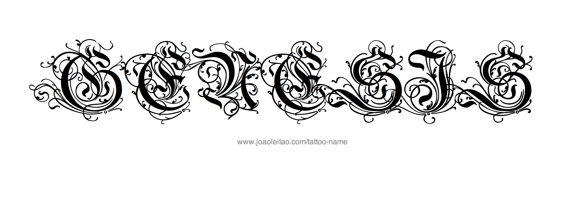 Genesis Name Tattoo Designs