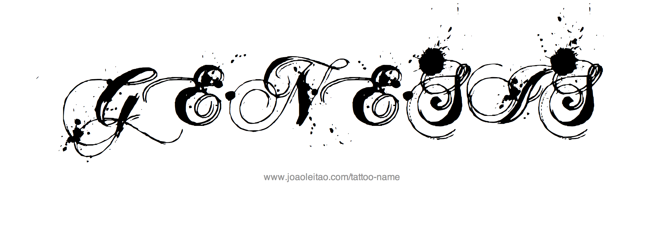 Genesis Name Tattoo Designs