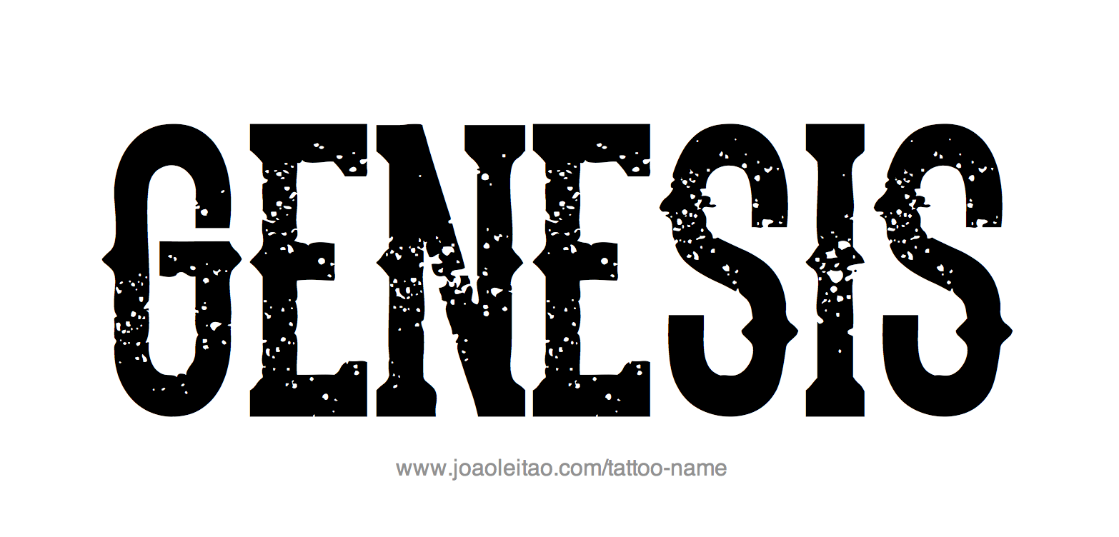 Genesis Name Tattoo Designs