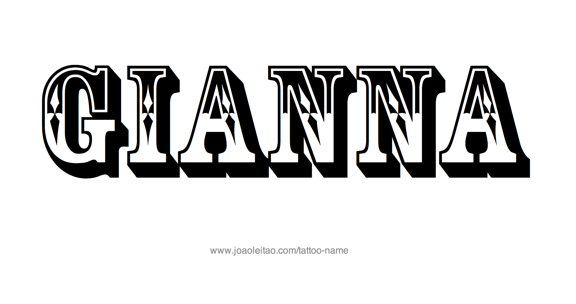 Gianna Name Tattoo Designs