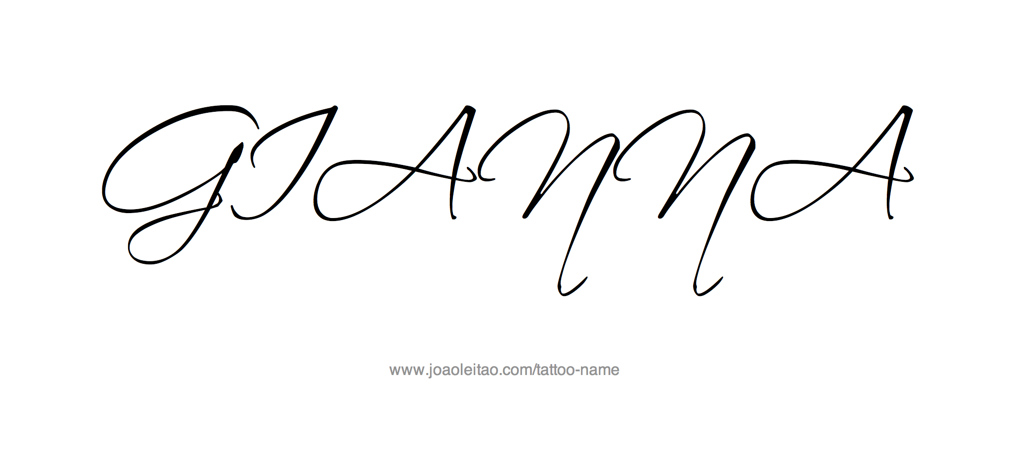 Gianna Name Tattoo Designs