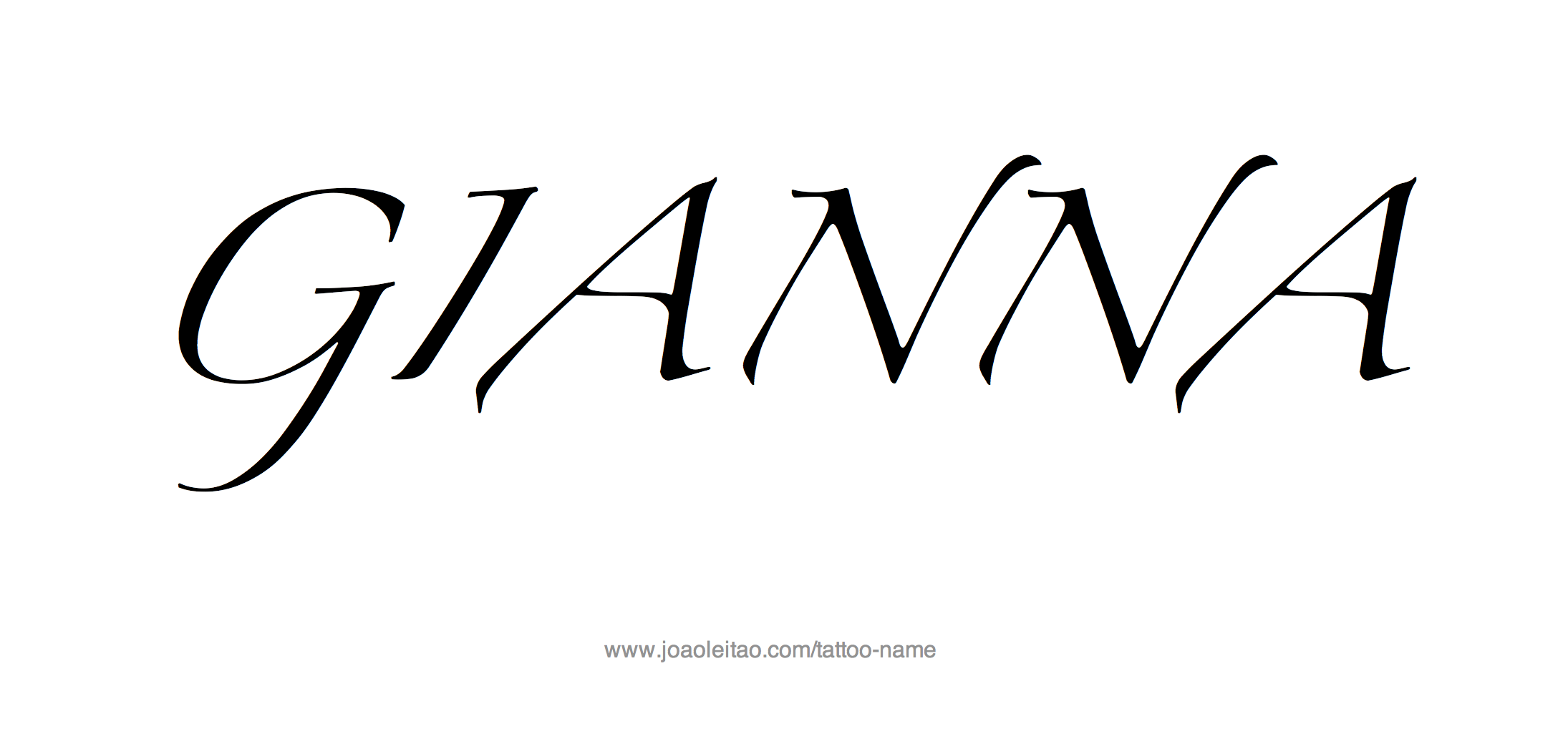 Gianna Name Tattoo Designs
