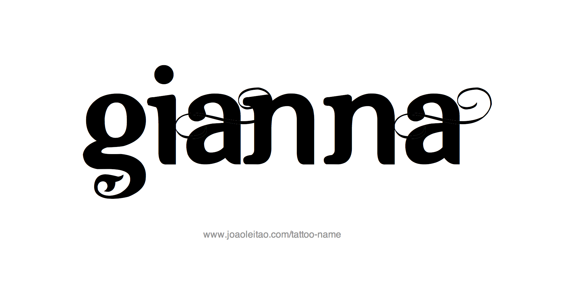 Gianna Name Tattoo Designs