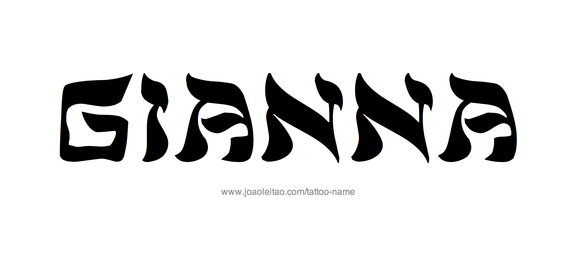 Gianna Name Tattoo Designs